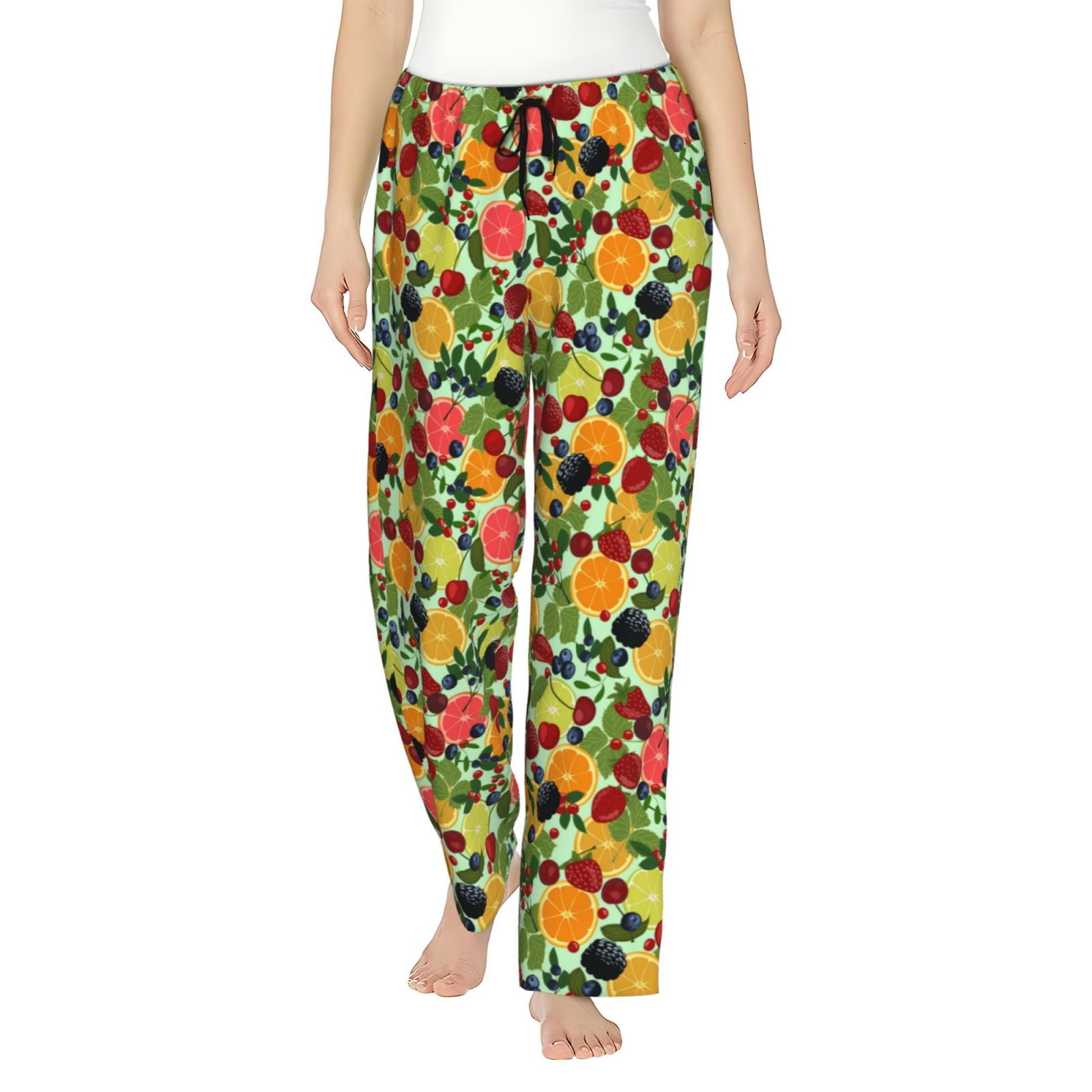 Naloa Berries And Citrus Pajamas Pants for Women, Lounge for Women ...
