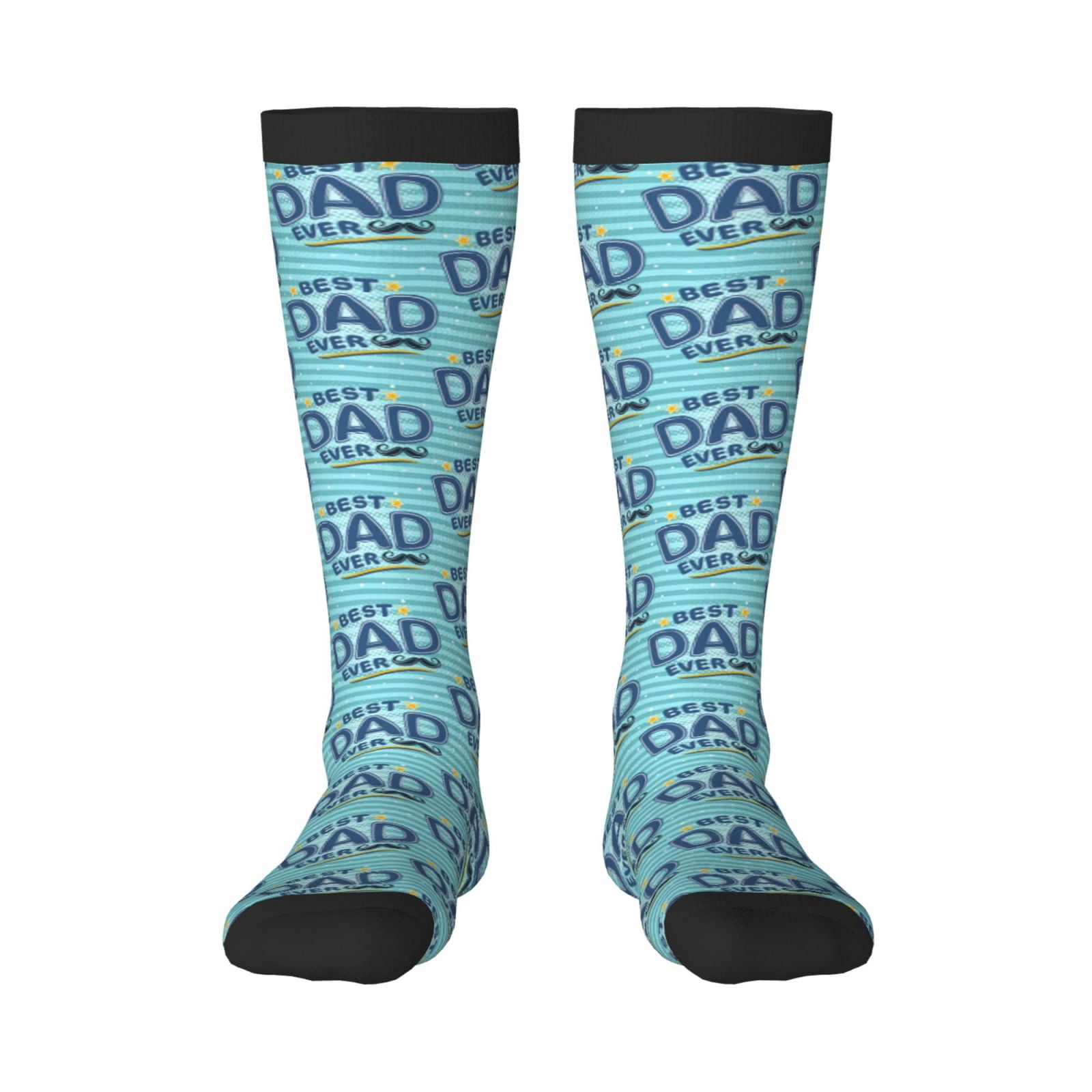 Naloa Best Dad Ever Thigh High Socks Extra Long Stretchy Sock Women ...