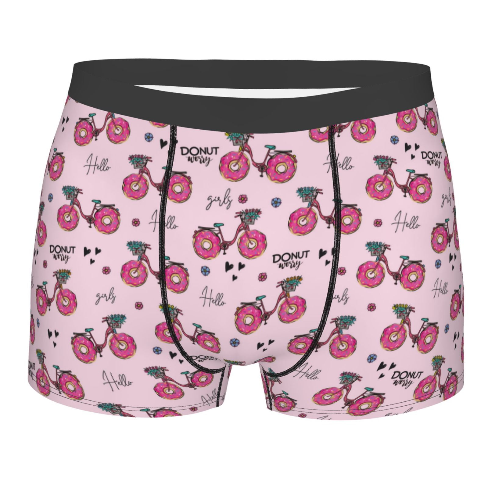 Naloa Bike with Donut Wheels Print Mens Underwear - Boxers for Men ...
