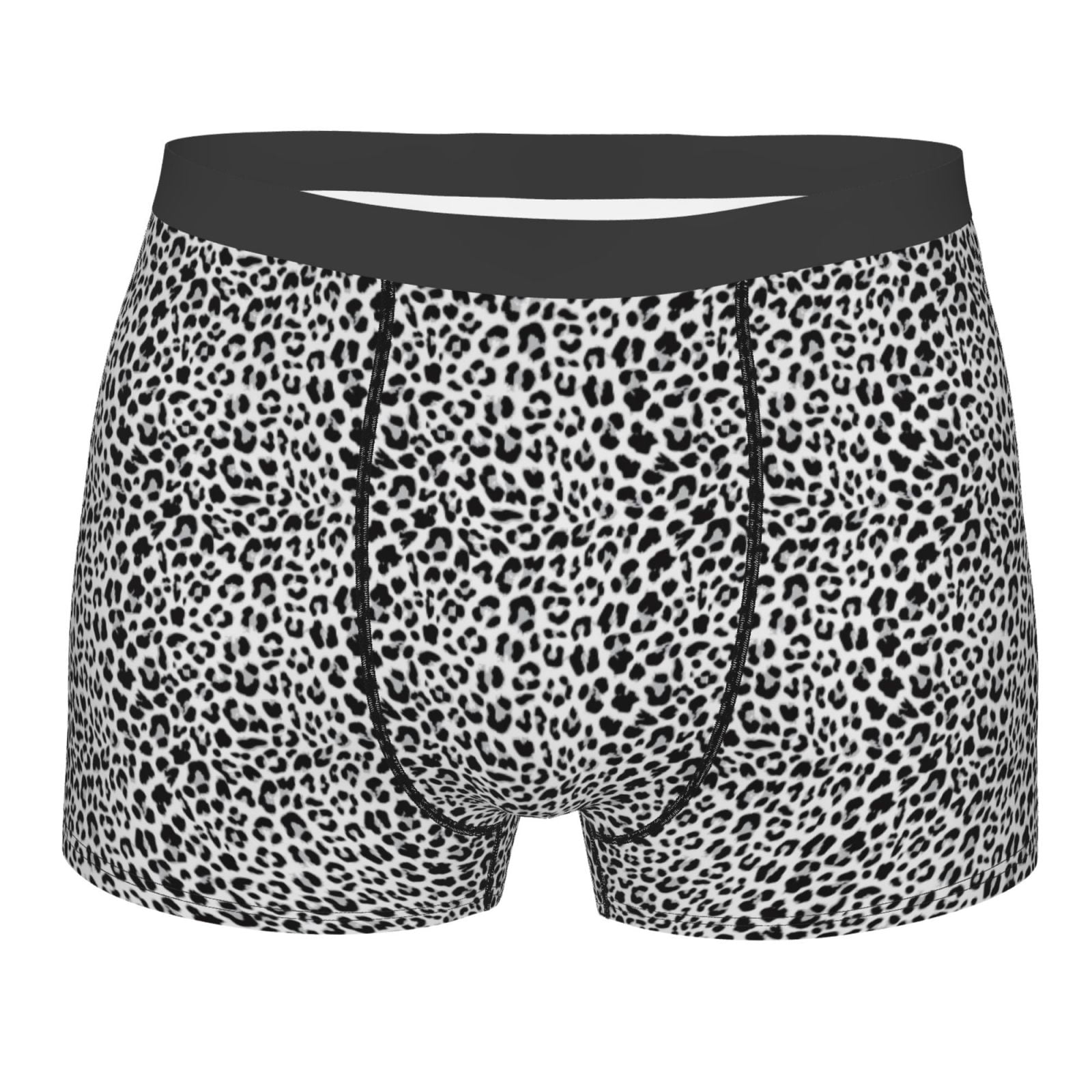 Naloa Black Leopard Print Mens Underwear - Boxers for Men, Classic ...