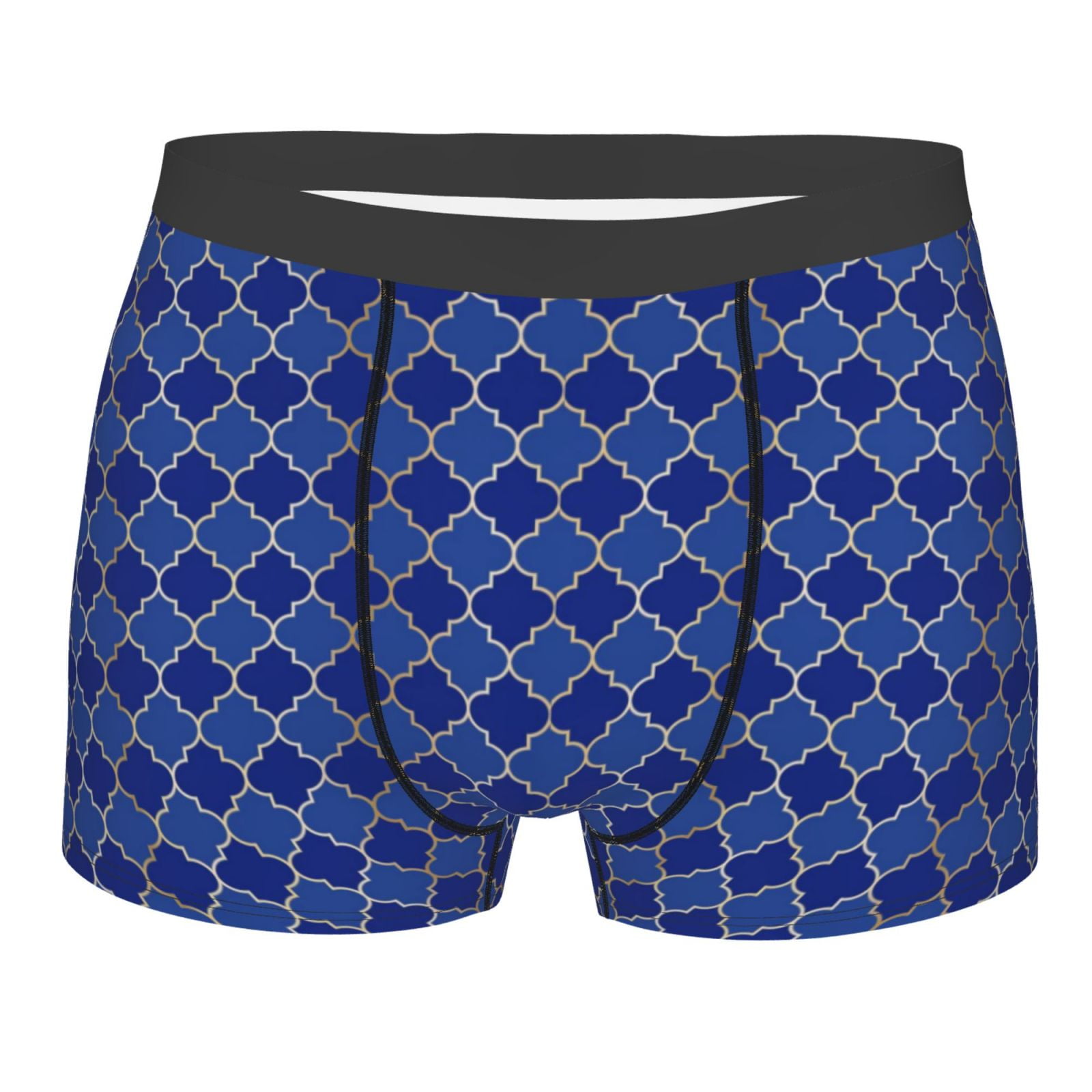 Naloa Blue Lantern Shapes Print Mens Underwear - Boxers for Men ...