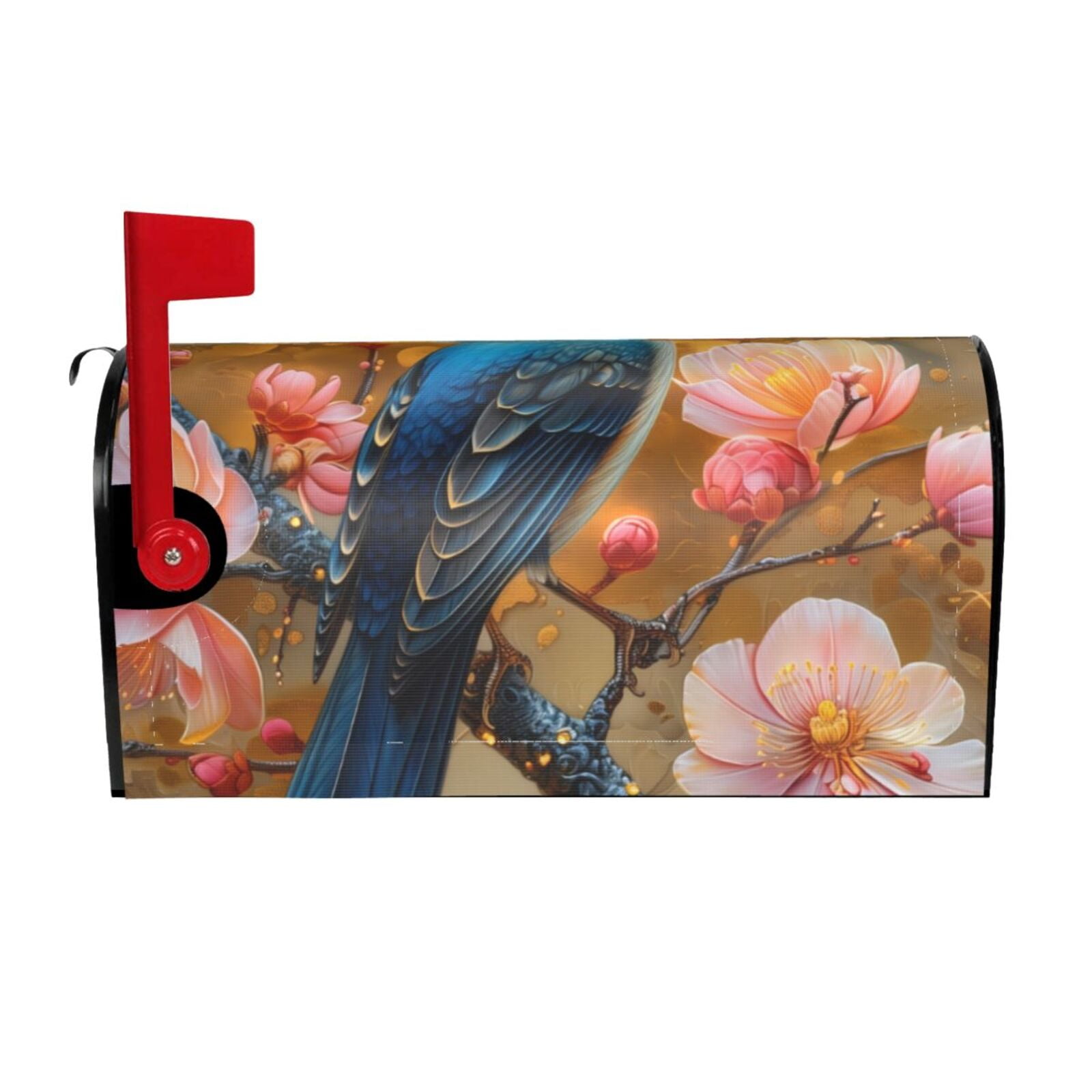 Naloa Bluebird Blossom Elegance Mailbox Covers Magnetic Post Box Cover ...