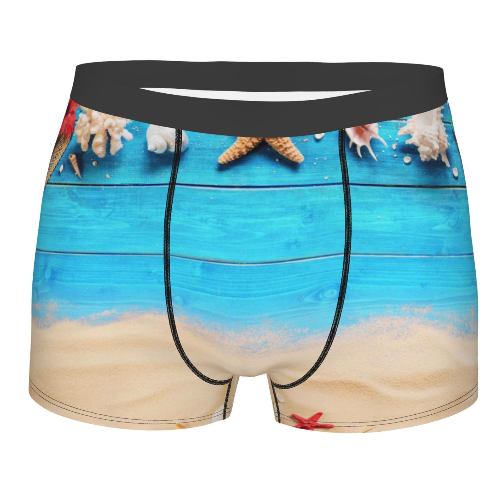 Naloa Boards and Beach Print Mens Underwear - Boxers for Men, Classic ...