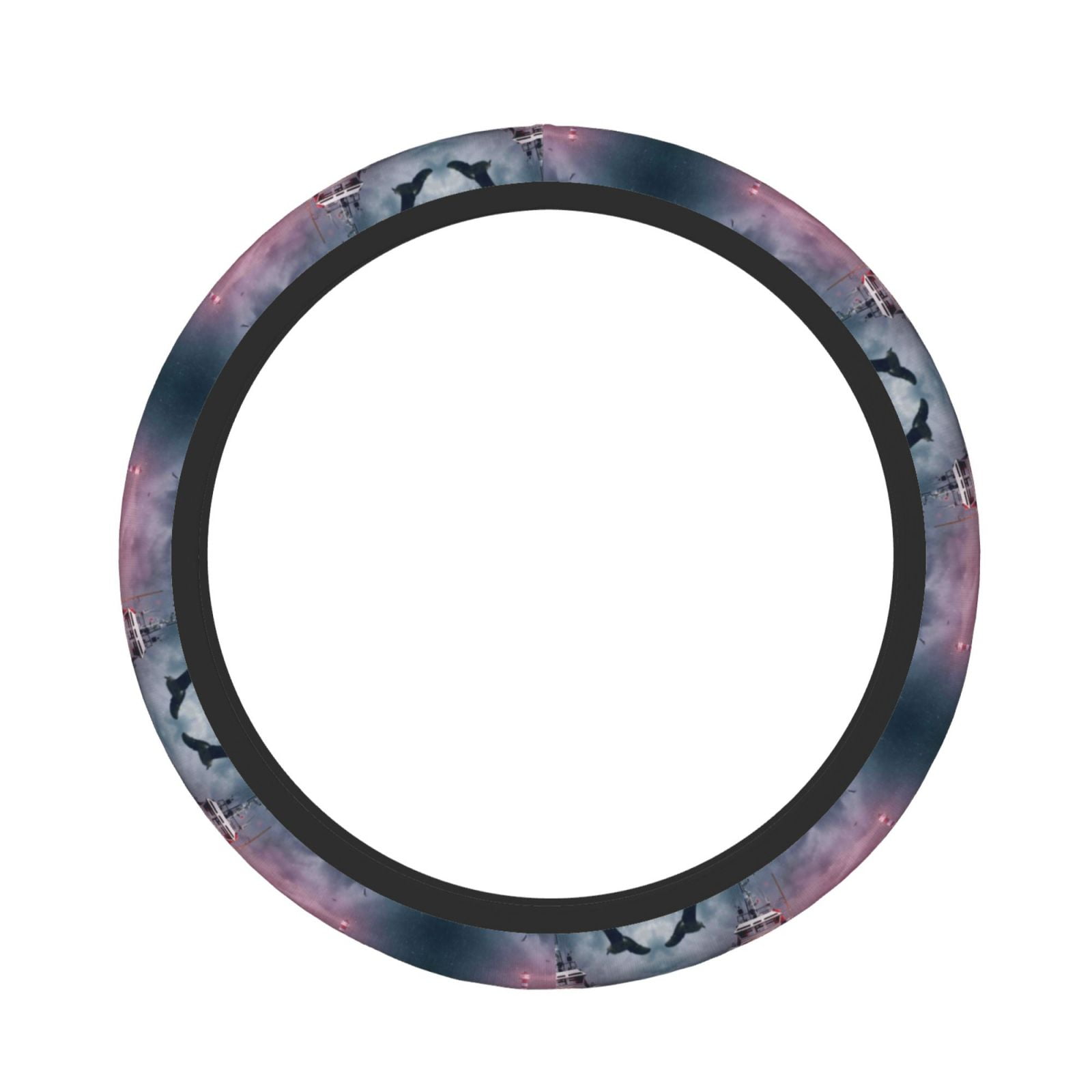 Naloa Boat Lighthouse Storm Waves Elastic Steering Wheel Cover, Auto ...