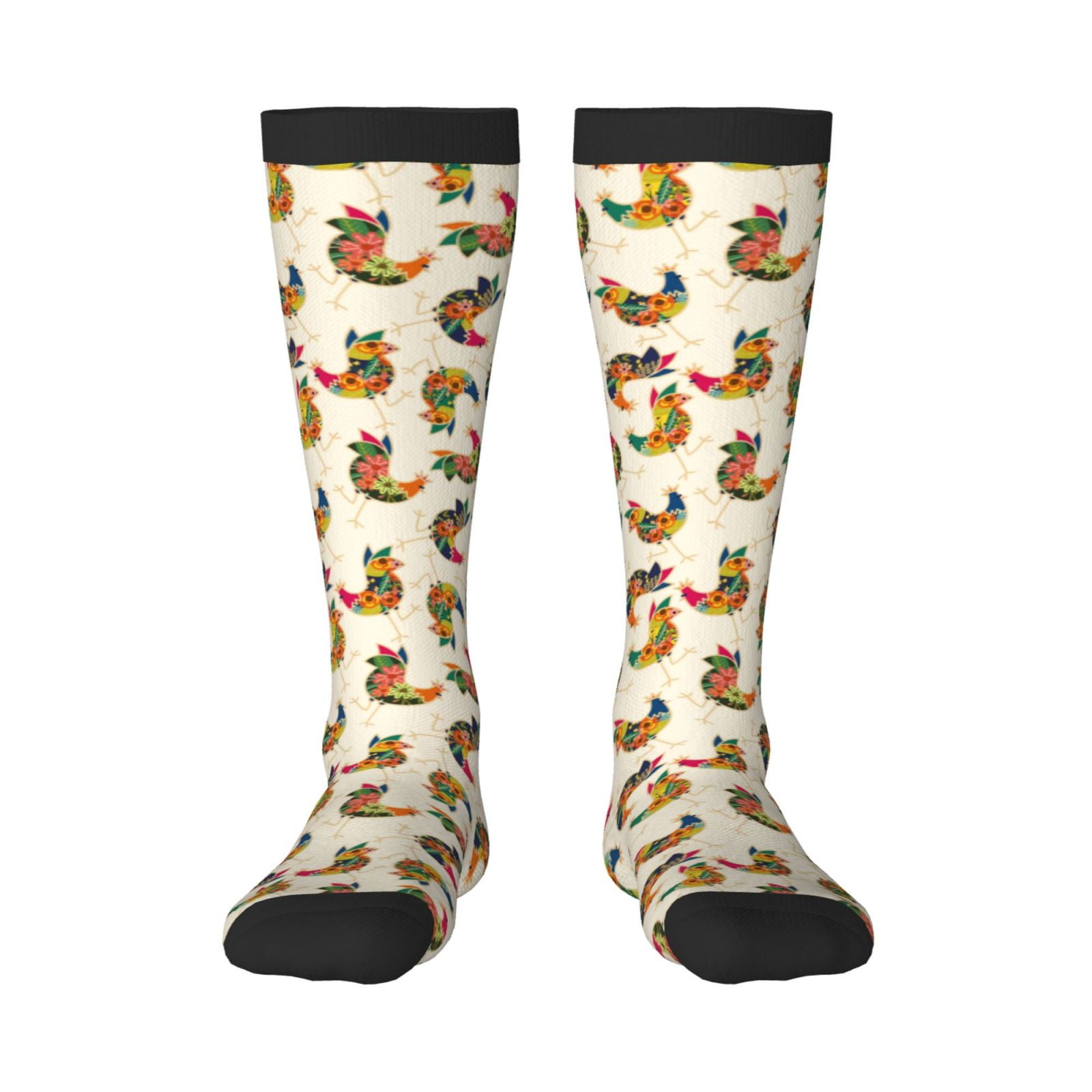 Naloa Boho Chicken Thigh High Socks Extra Long Stretchy Sock Women Over ...