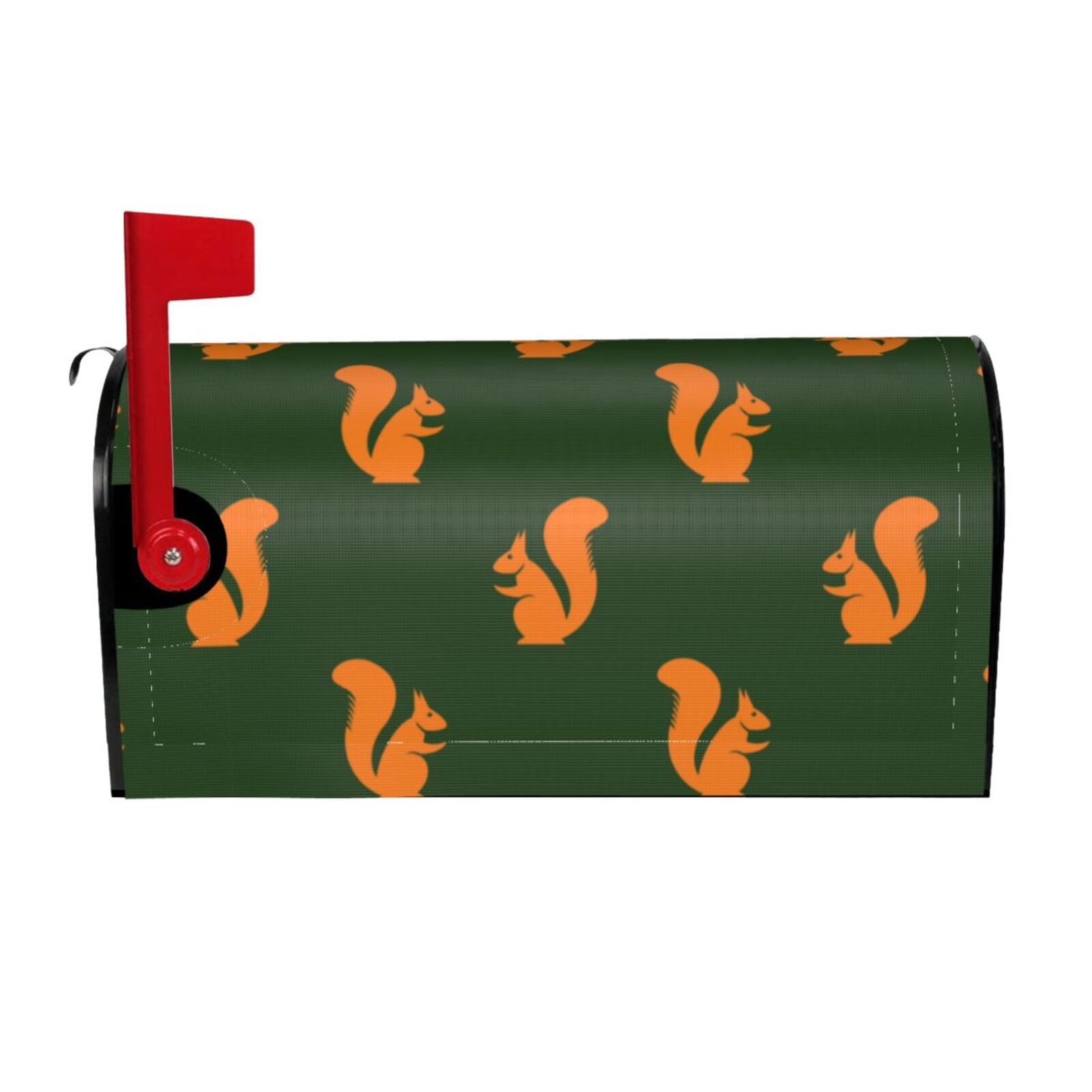 Naloa Bold Squirrel Silhouettes Mailbox Covers Magnetic Post Box Cover ...