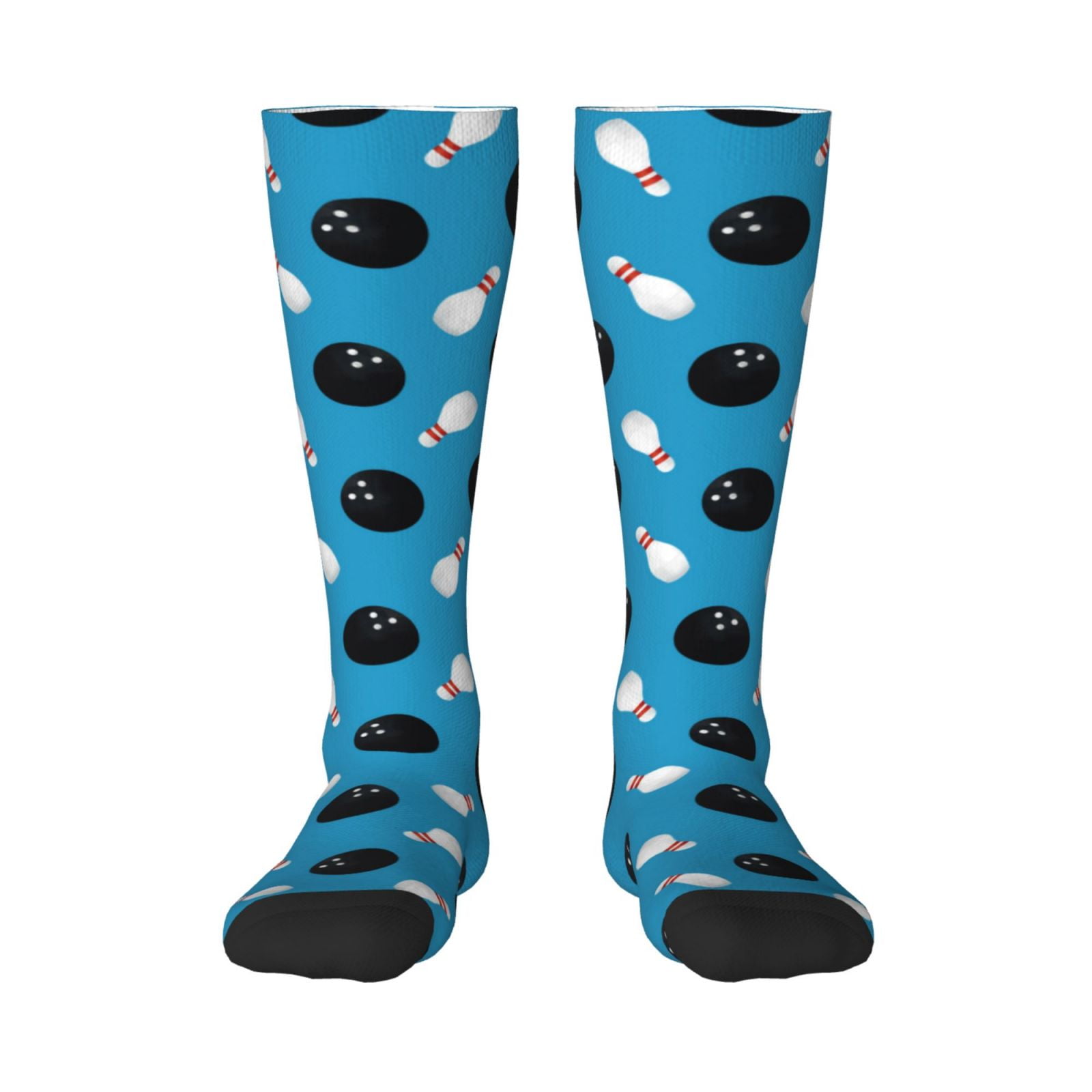 Naloa Bowling Balls Thigh High Socks Extra Long Stretchy Sock Women ...