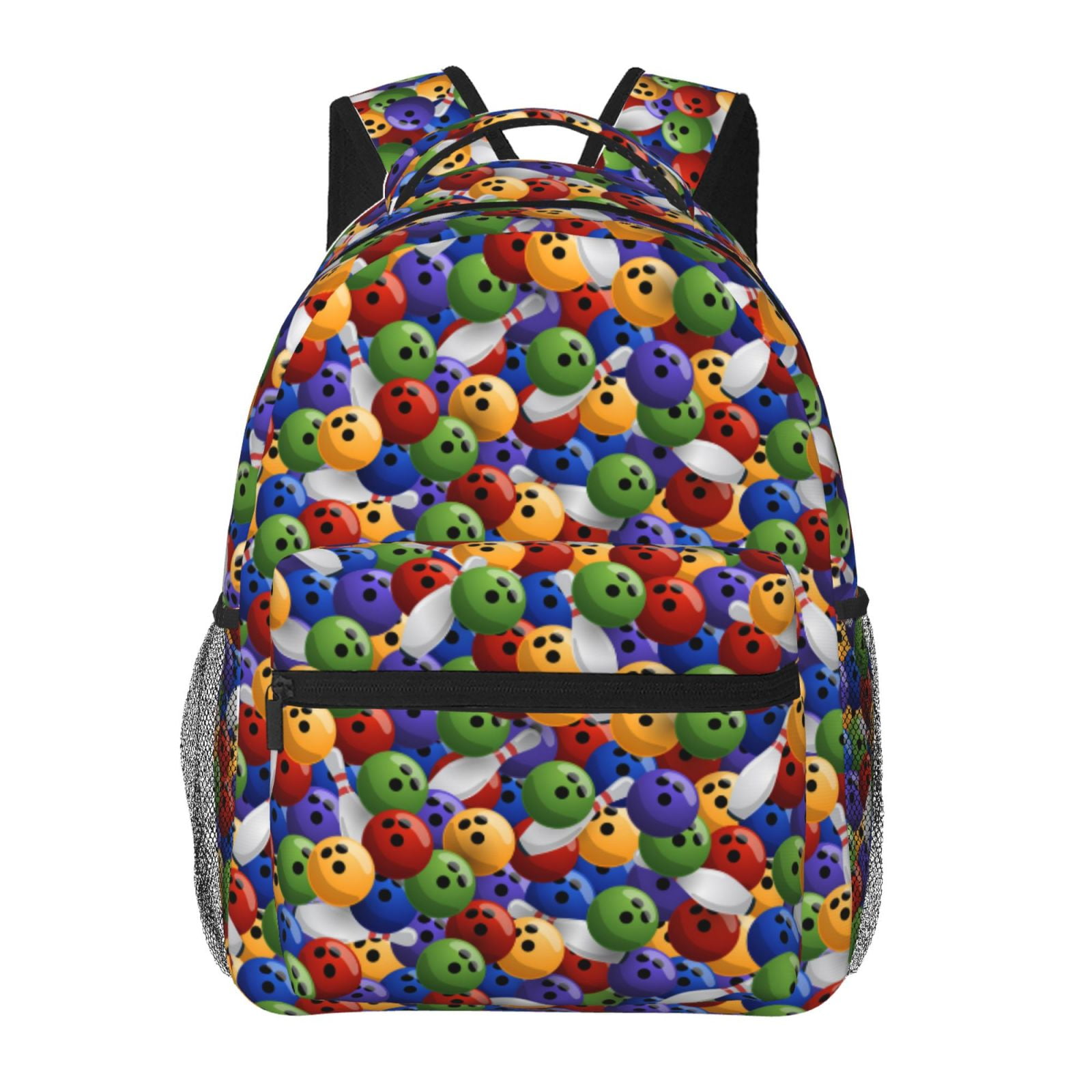 Naloa Bowling Colorful Print Solid Color Tie Formal Necktie for Men ...