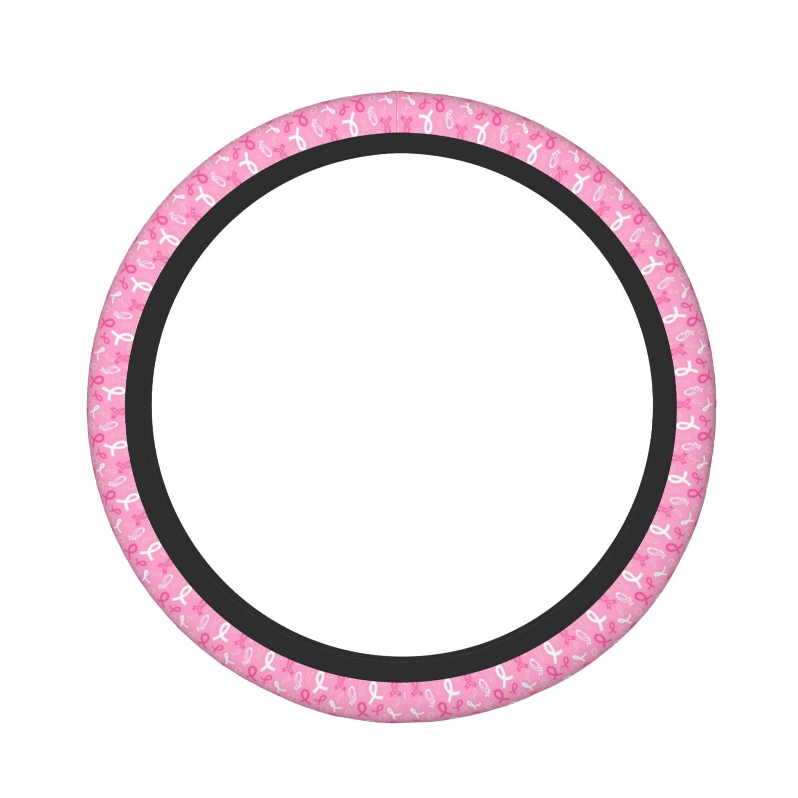 Naloa Breast Cancer Awareness (3) Elastic Steering Wheel Cover, Auto ...