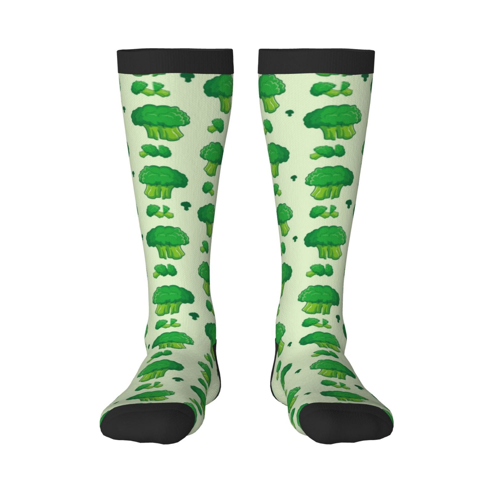 Naloa Broccoli 1 Thigh High Socks Extra Long Stretchy Sock Women Over ...