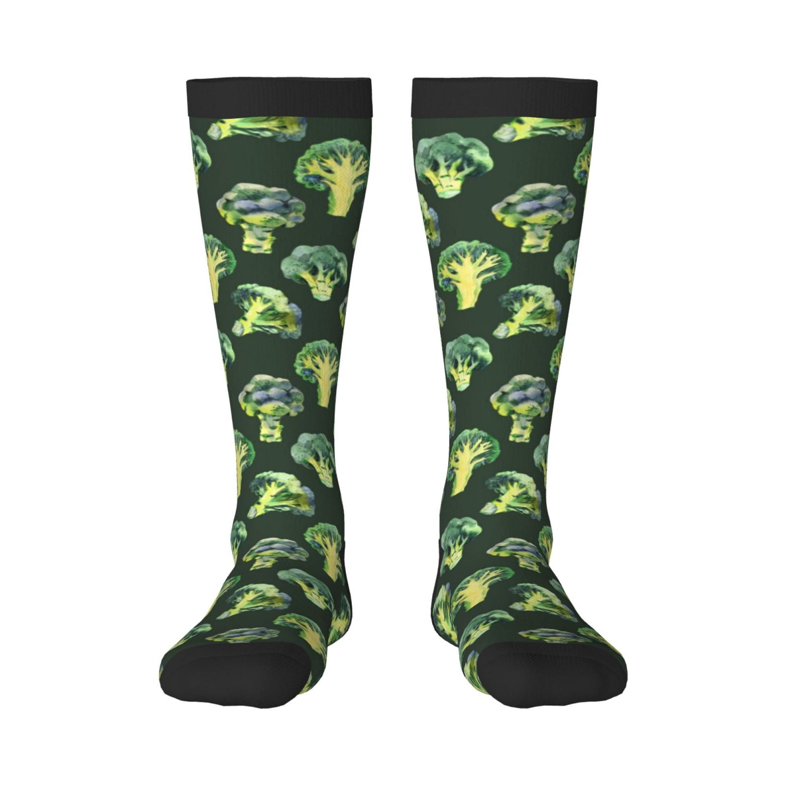 Naloa Broccoli 3 Thigh High Socks Extra Long Stretchy Sock Women Over ...