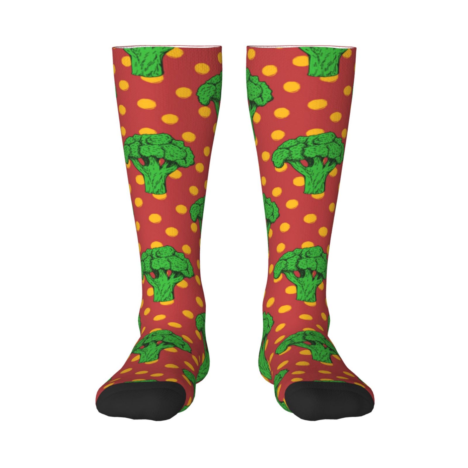 Naloa Broccoli Thigh High Socks Extra Long Stretchy Sock Women Over ...