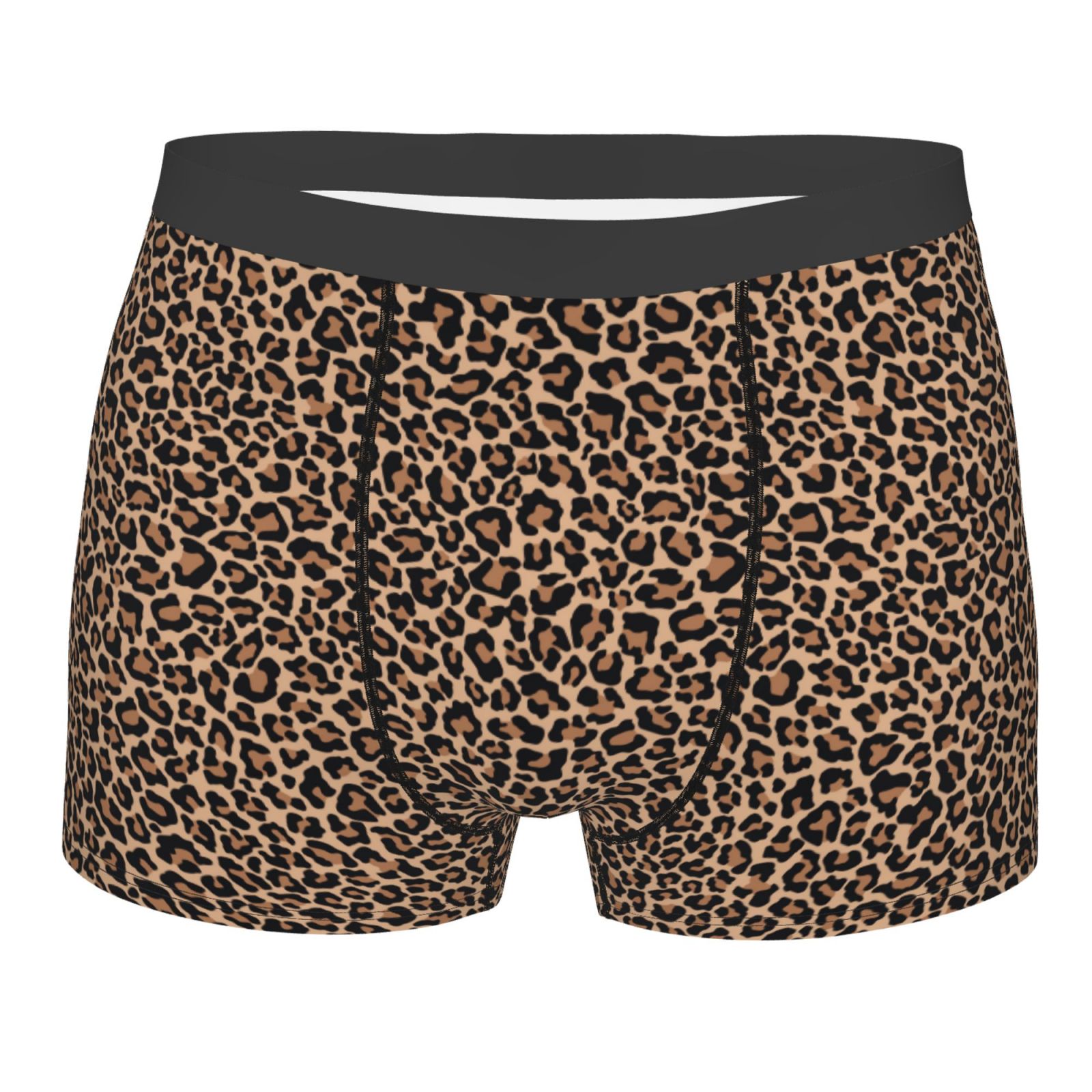 Naloa Brown Leopard Print Mens Underwear - Boxers for Men, Classic ...