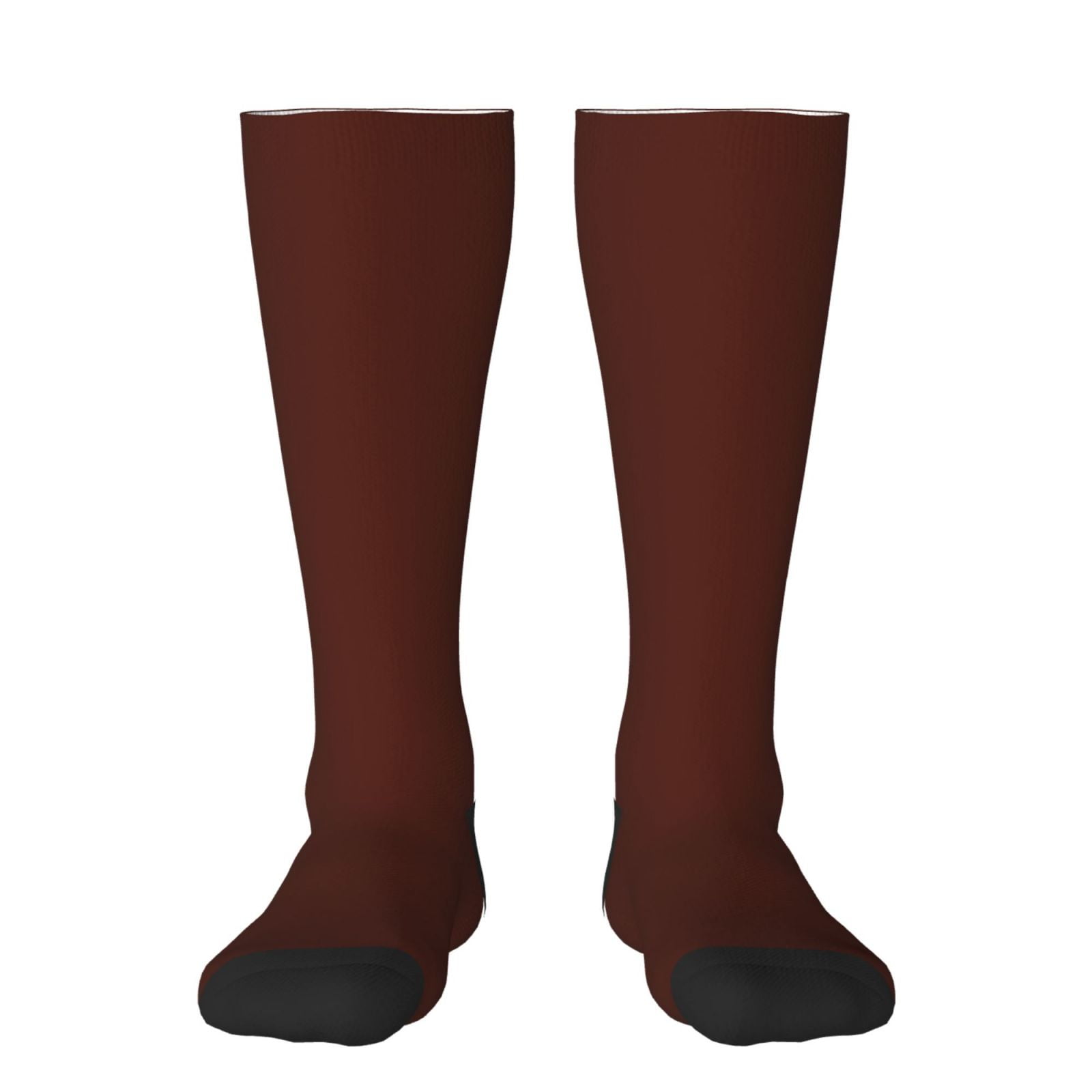 Naloa Brown Thigh High Socks Extra Long Stretchy Sock Women Over Knee ...