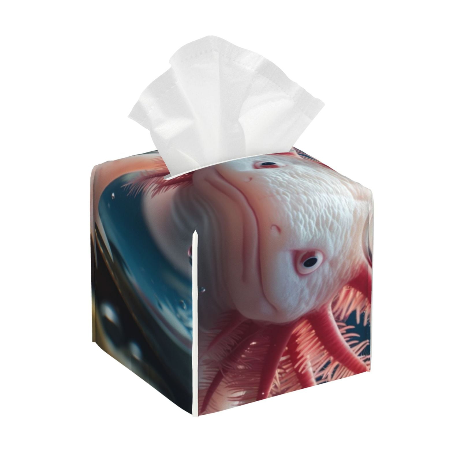Naloa Bubbles Axolotl Fantasy Tissue Box Cover Leather Tissue Holder ...