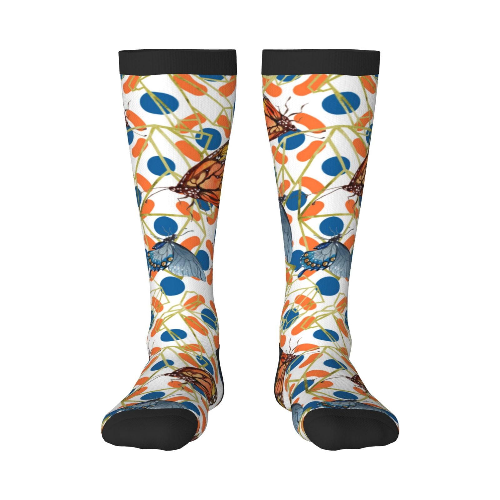 Naloa Butterflies Wild Insect Thigh High Socks Extra Long Stretchy Sock ...
