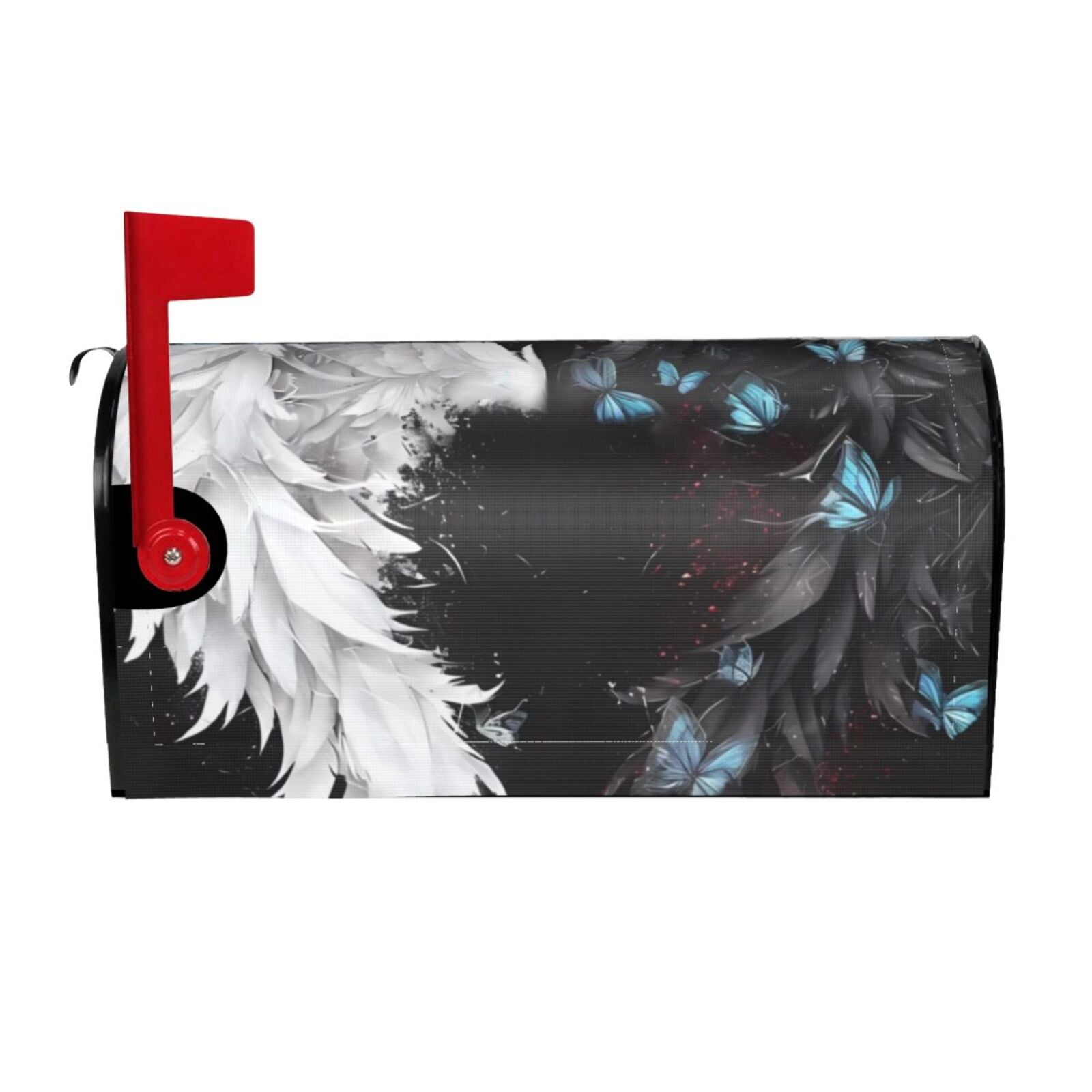 Naloa Butterfly Angel Wings Art Mailbox Covers Magnetic Post Box Cover ...