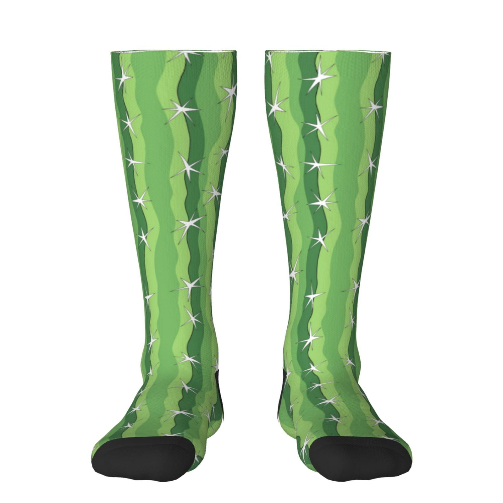 Naloa Cactus Thigh High Socks Extra Long Stretchy Sock Women Over Knee ...