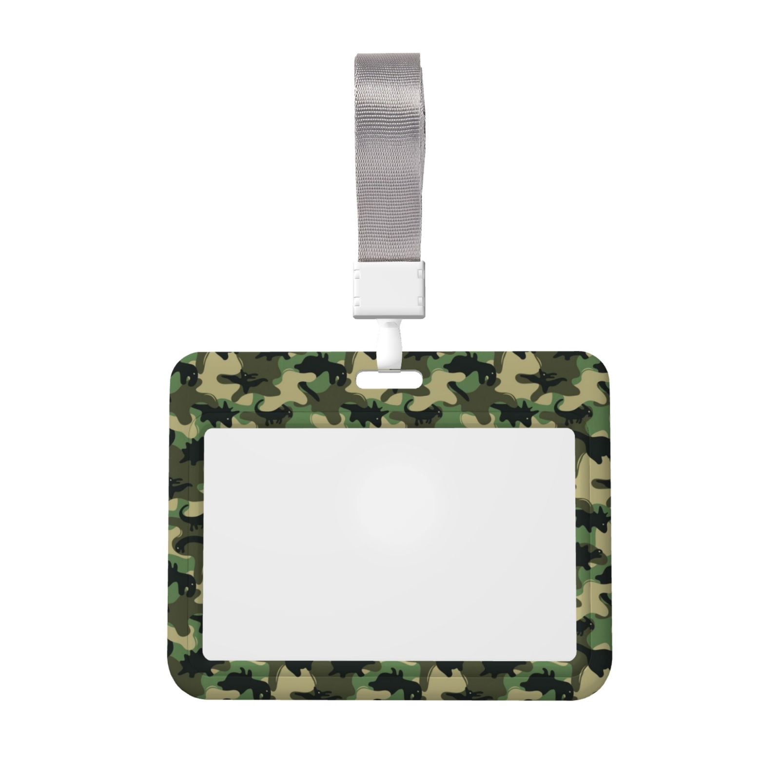 Naloa Camouflage Dinosaur Card Badge Holder Work Badge Sleeve for ...