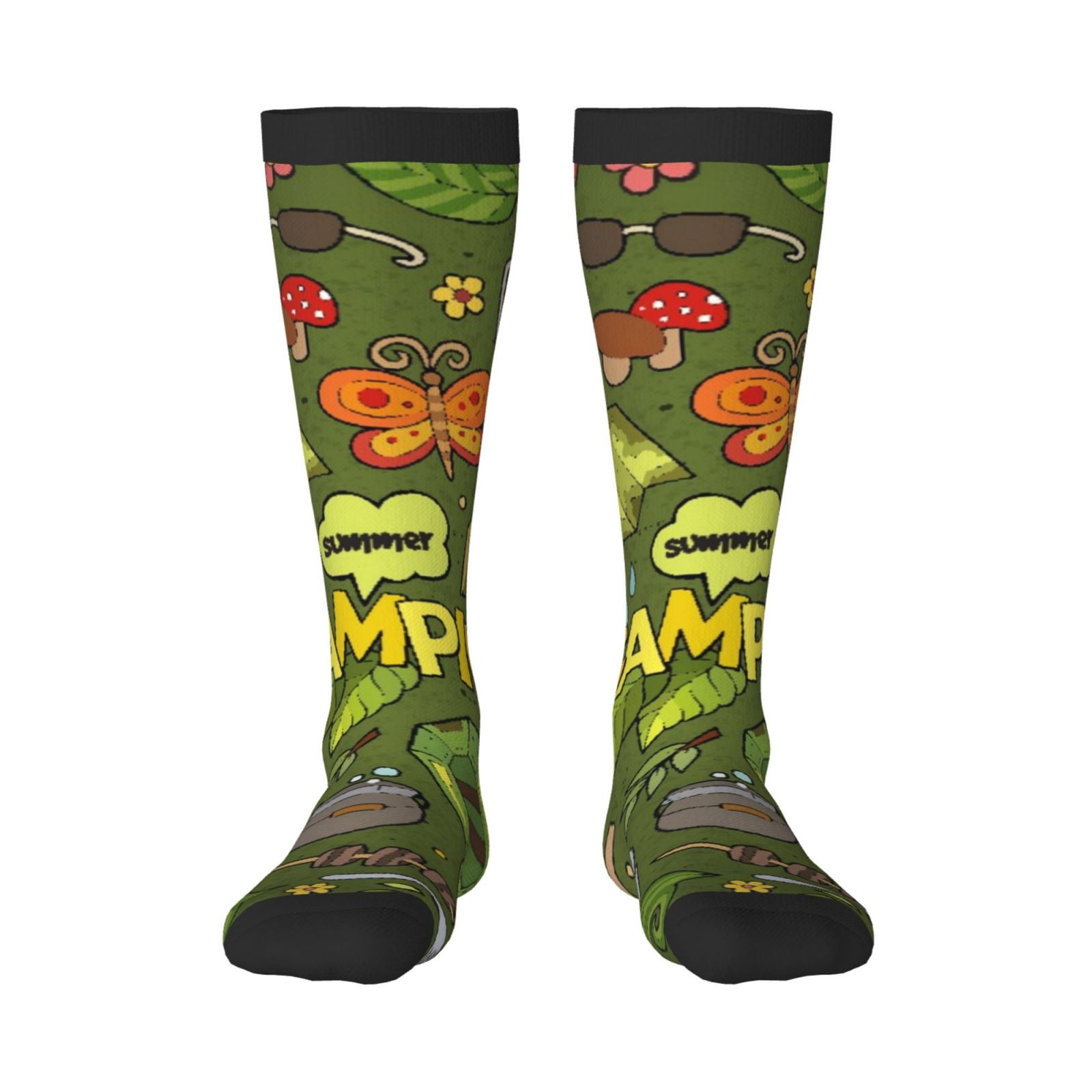 Naloa Camping 1 Thigh High Socks Extra Long Stretchy Sock Women Over ...