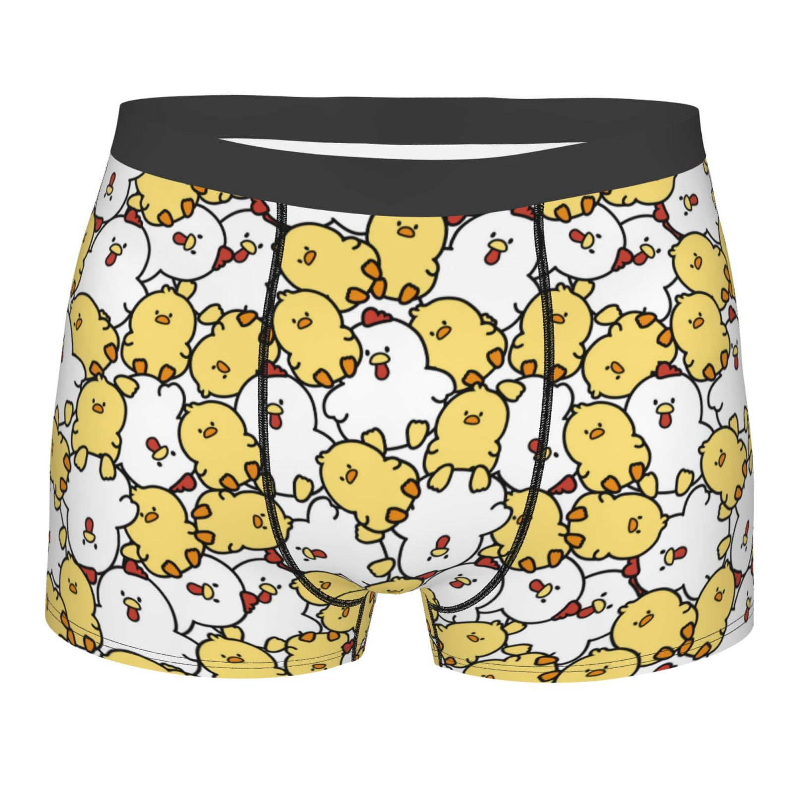 Naloa Cartoon Chicken Print Mens Underwear - Boxers for Men, Classic ...