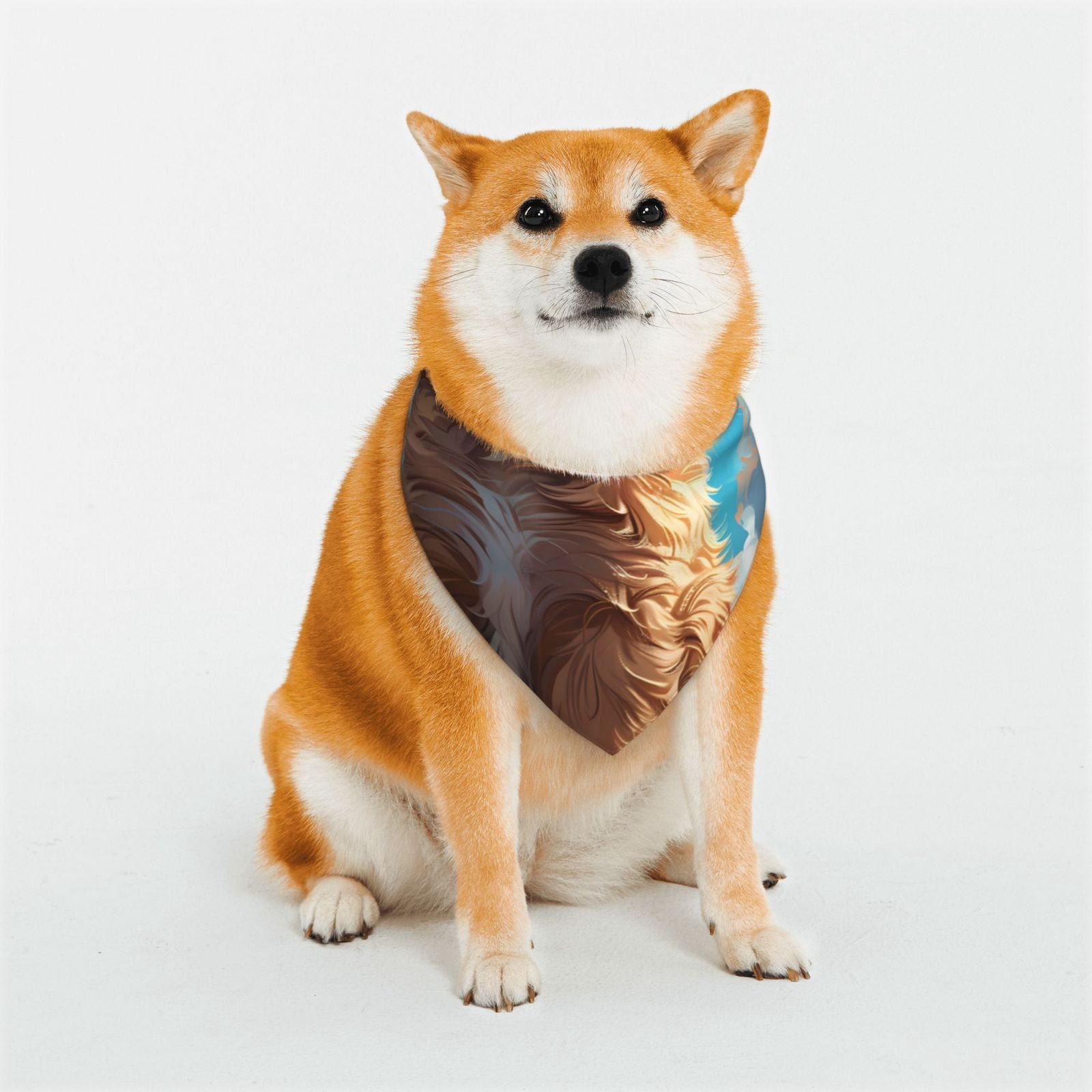 Naloa Cartoon Cloud Puppy Dog Bandana Large and Small-Dog Scarf Bib ...