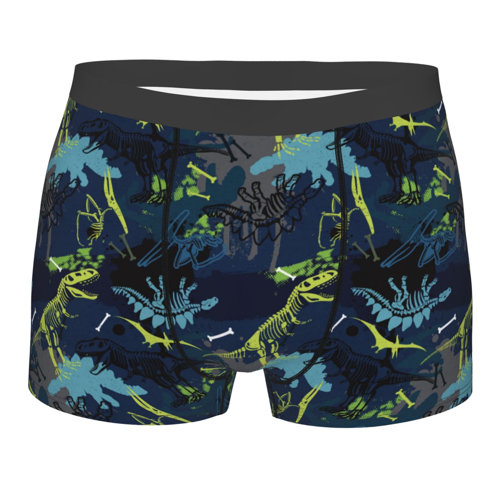 Naloa Cartoon Dinosaur Print Mens Underwear - Boxers for Men, Classic ...