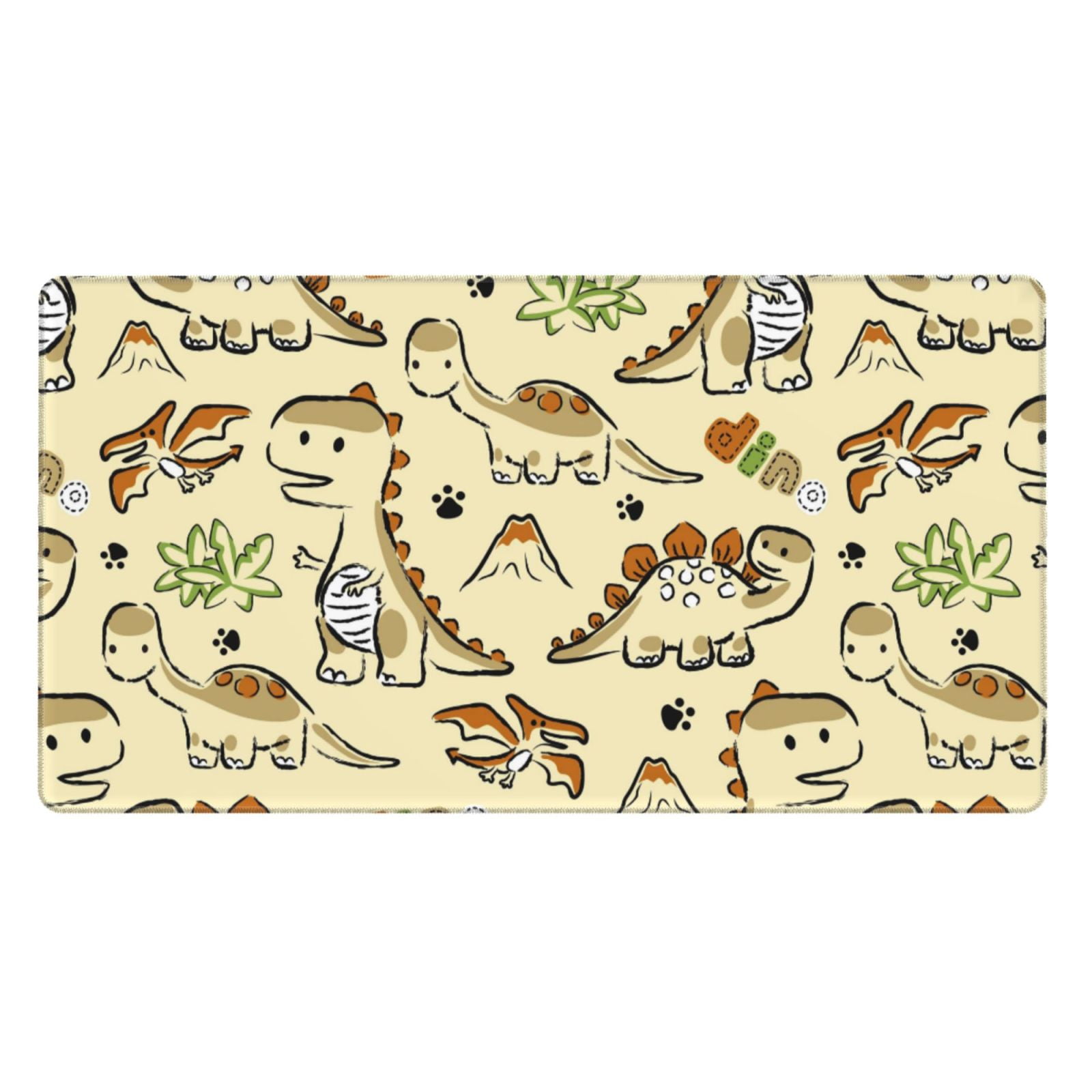 Naloa Cartoon Dinosaurs Gaming Mouse Pad Large Mouse Mat Long Extended ...