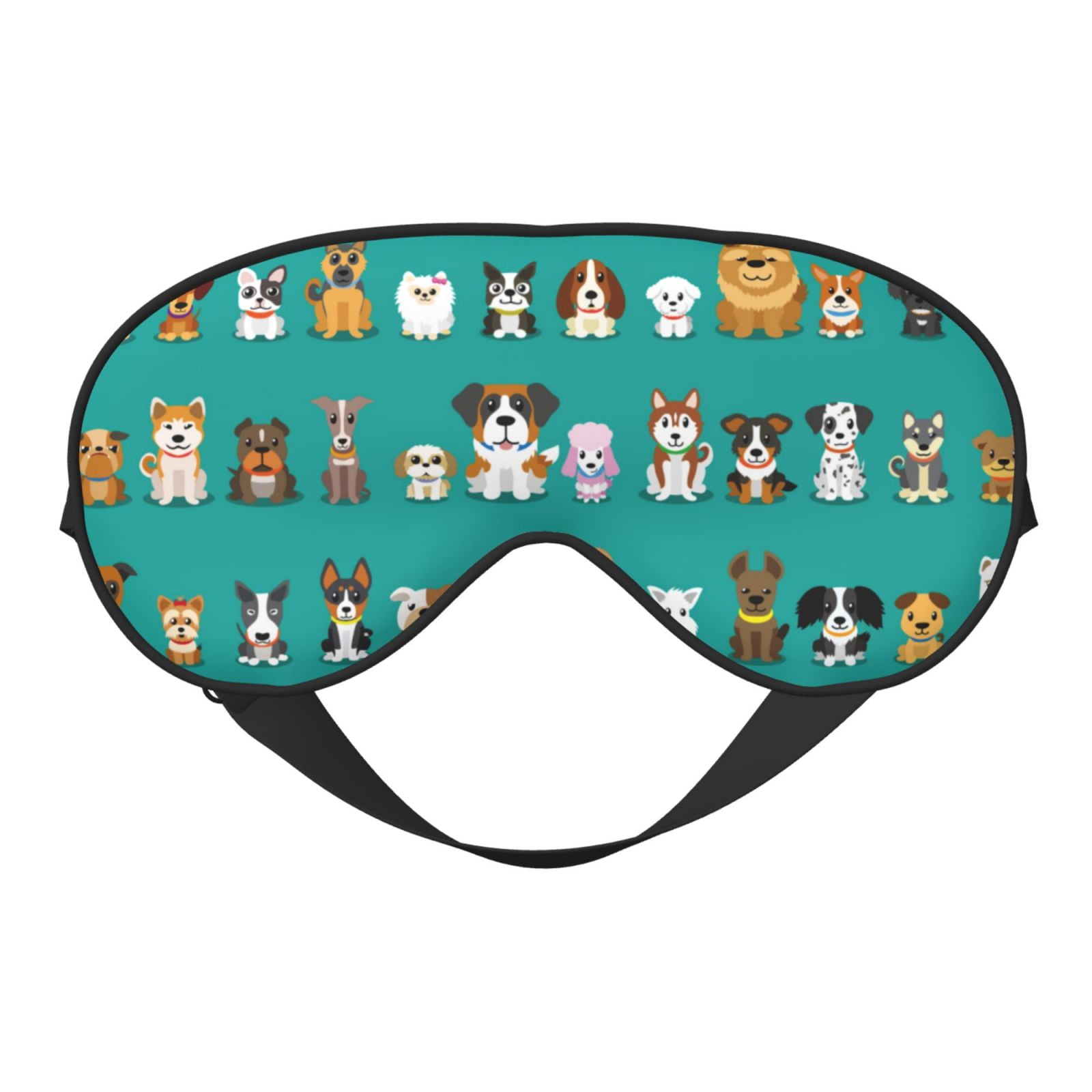 Naloa Cartoon Dogs Print Sleep Mask for Sleeper, Light Blocking ...
