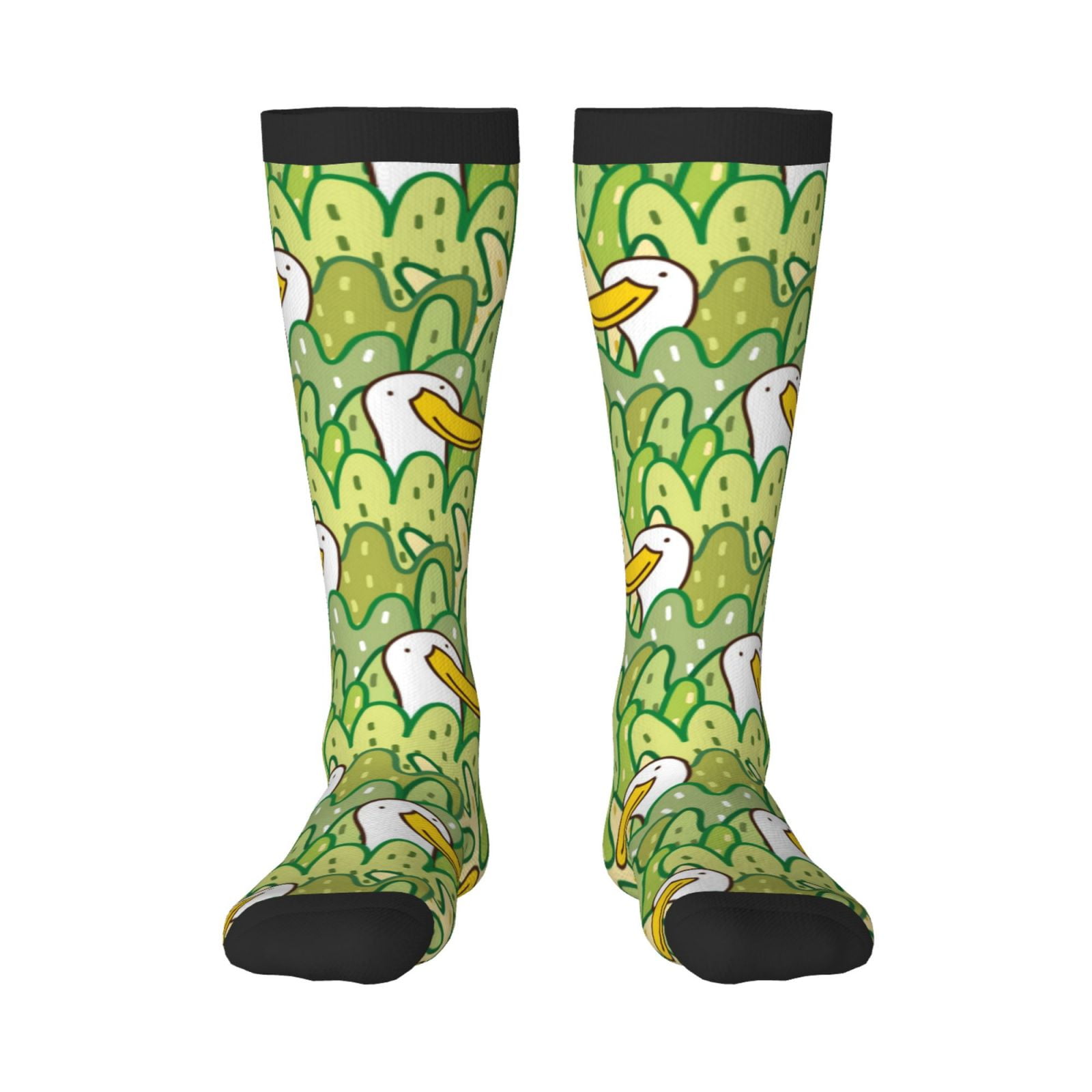 Naloa Cartoon Duck Thigh High Socks Extra Long Stretchy Sock Women Over ...