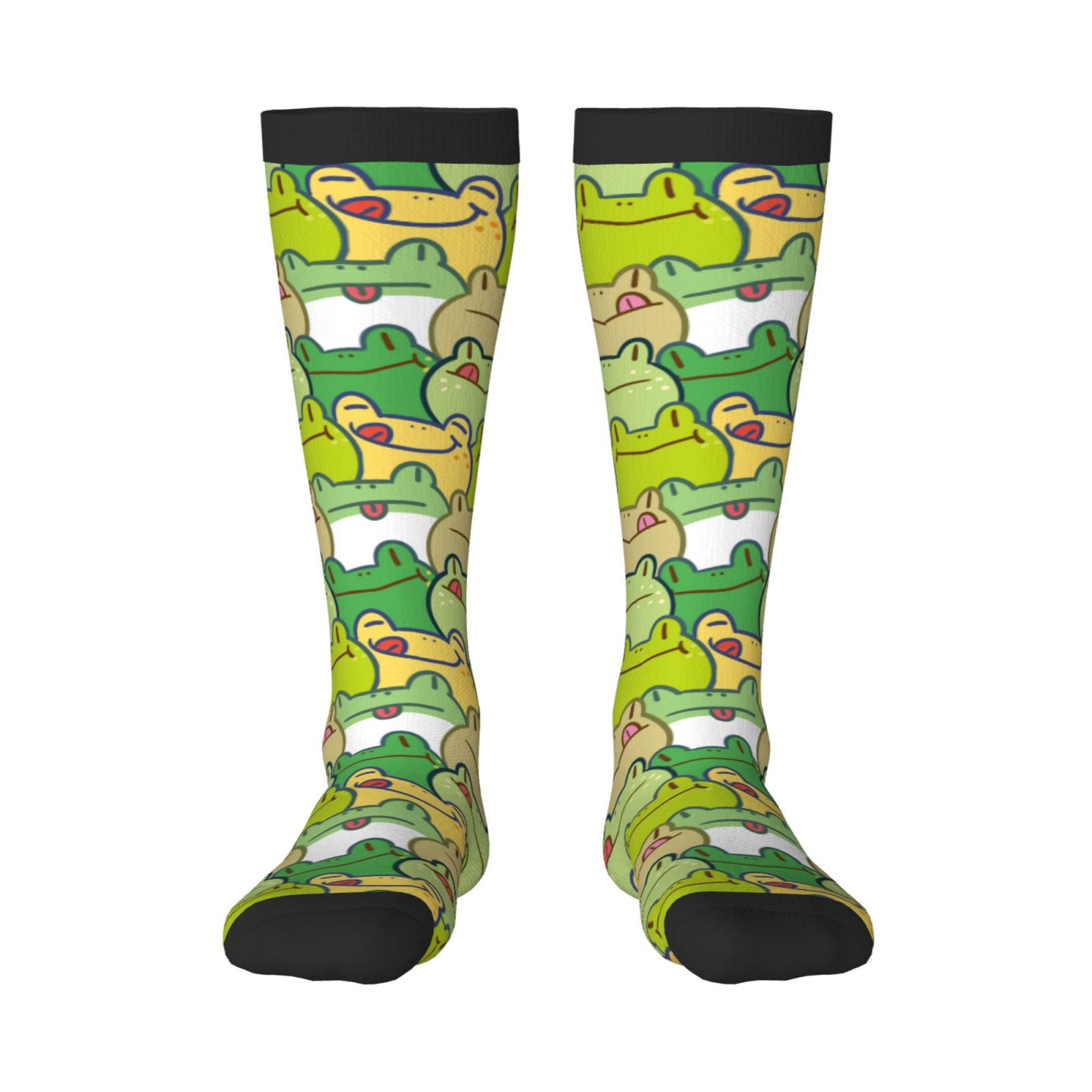 Naloa Cartoon Frog Thigh High Socks Extra Long Stretchy Sock Women Over ...
