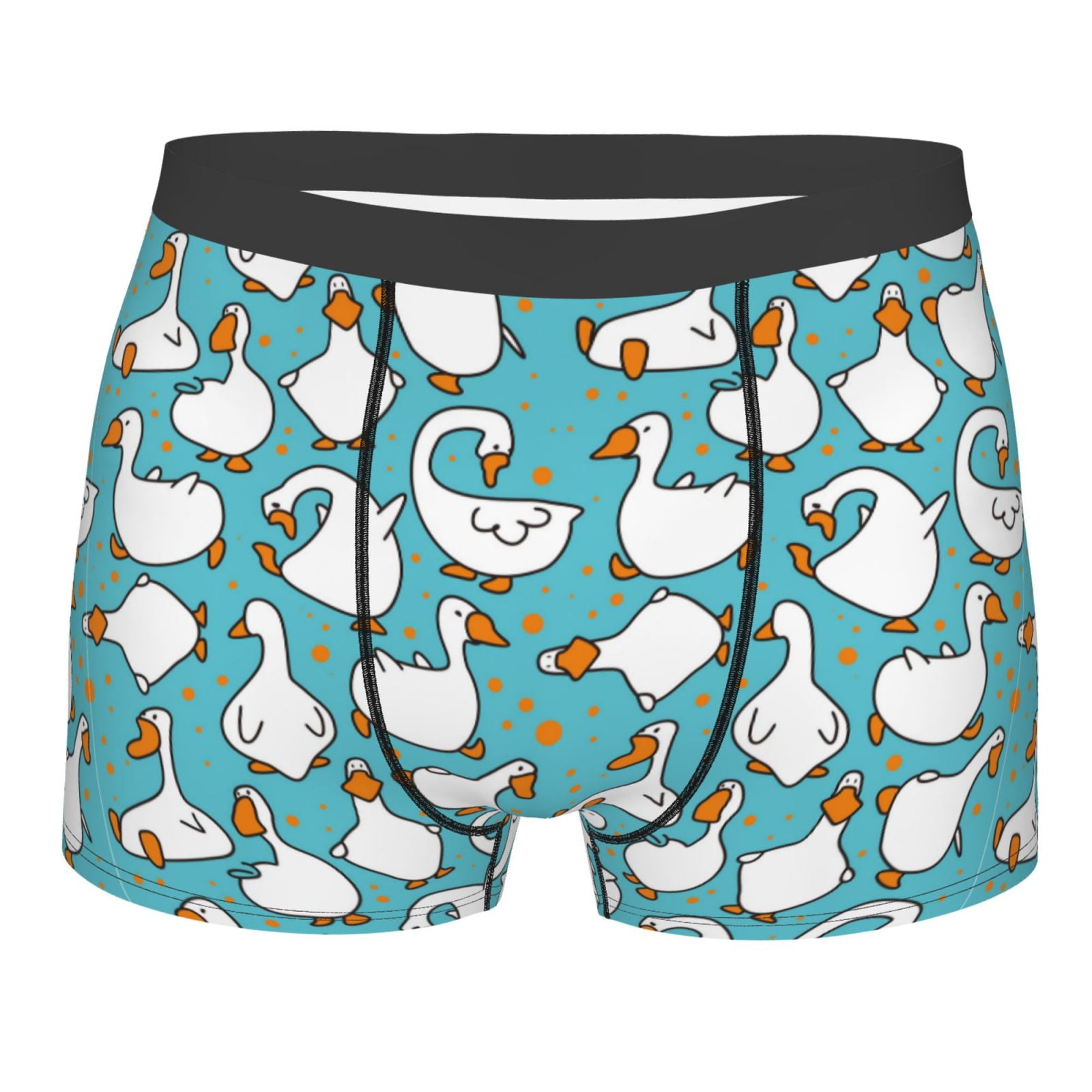 Naloa Cartoon Funny Goose Print Mens Underwear - Boxers for Men ...