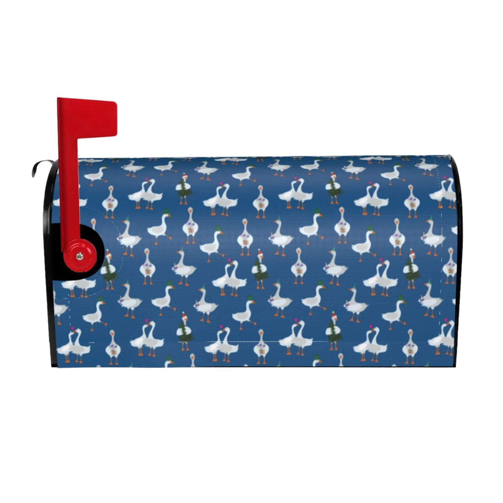 Naloa Cartoon Geese With Xmas Mailbox Covers Magnetic Post Box Cover ...