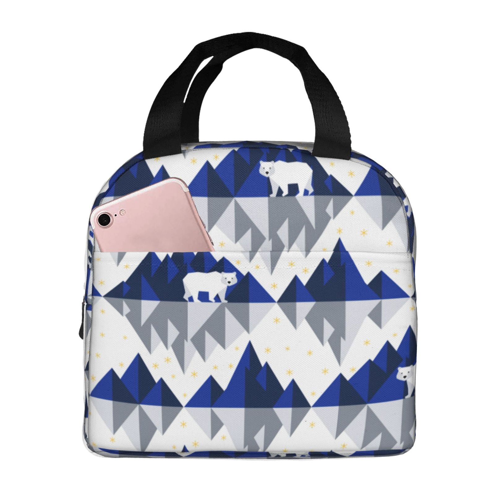 Naloa Cartoon Iceberg Polar Bear Print Lunch Box for Women Men ...
