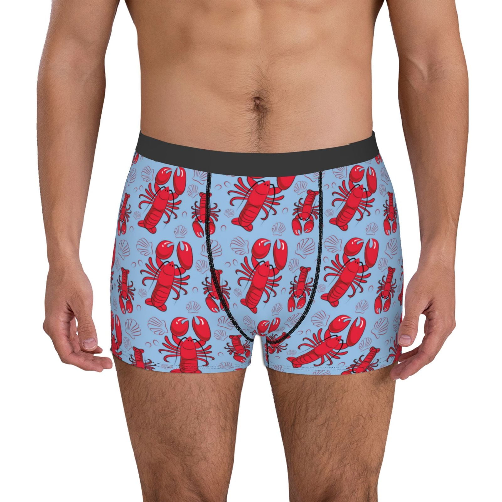 Naloa Cartoon Lobsters 2 Mens Underwear - Boxers for Men, Mens Boxer ...