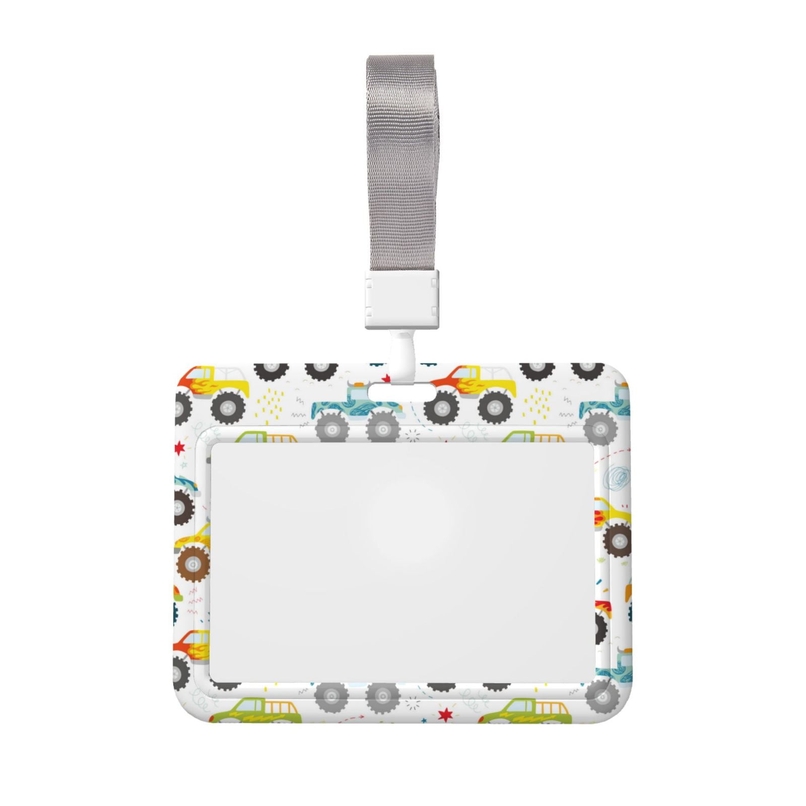 Naloa Cartoon Monster Trucks Card Badge Holder Work Badge Sleeve for ...