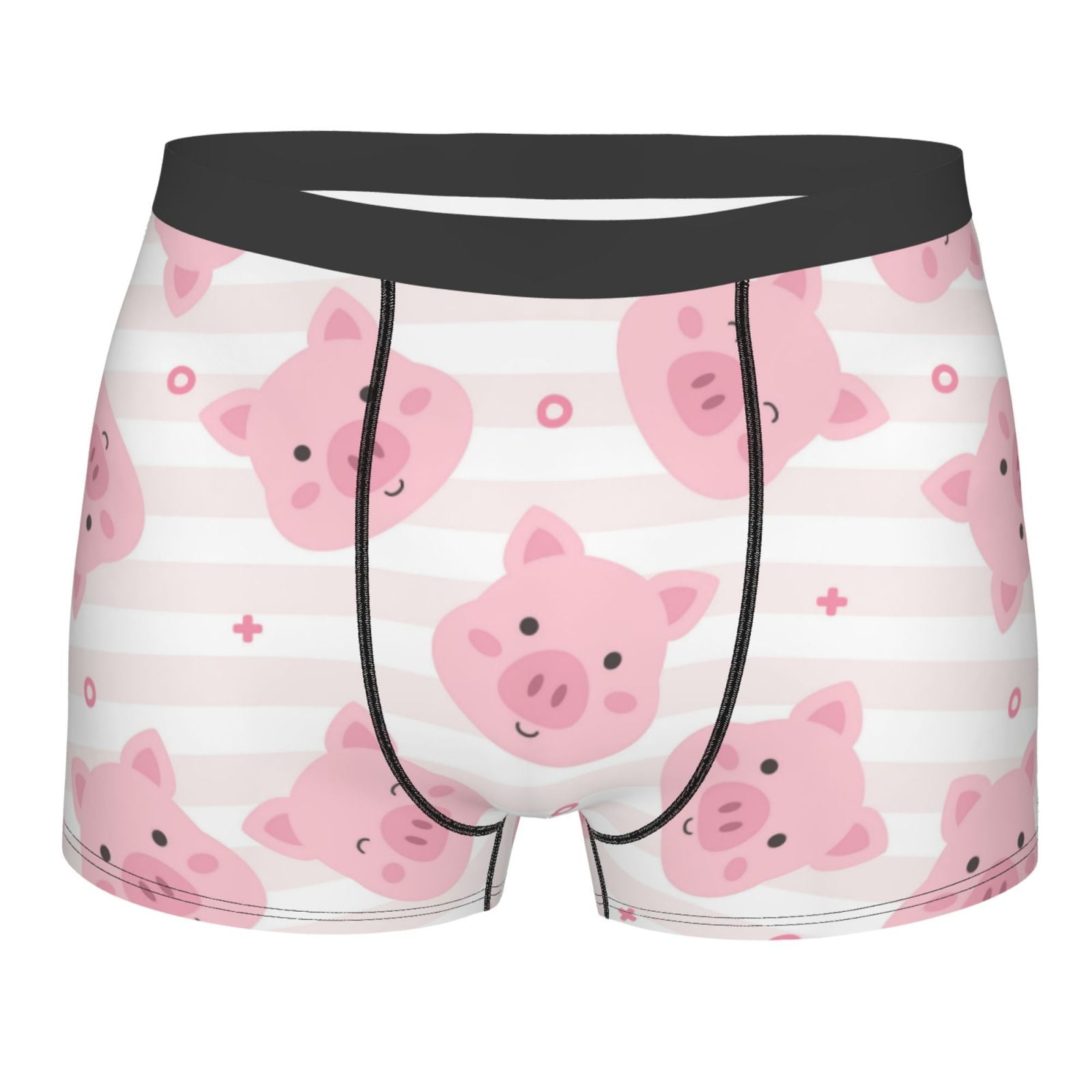 Naloa Cartoon Pig Print Mens Underwear - Boxers for Men, Classic Briefs ...