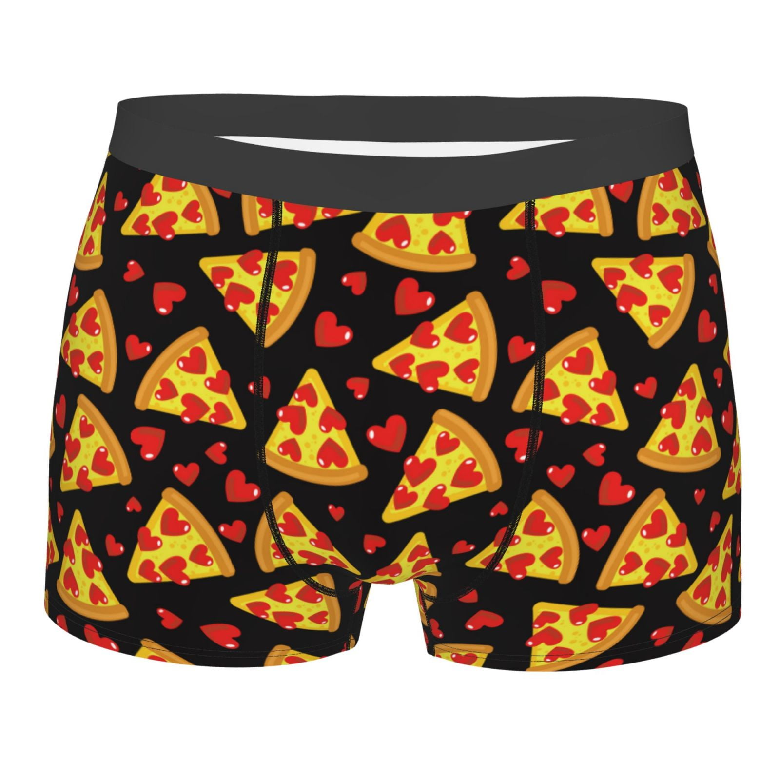 Naloa Cartoon Pizza Print Mens Underwear - Boxers for Men, Classic ...