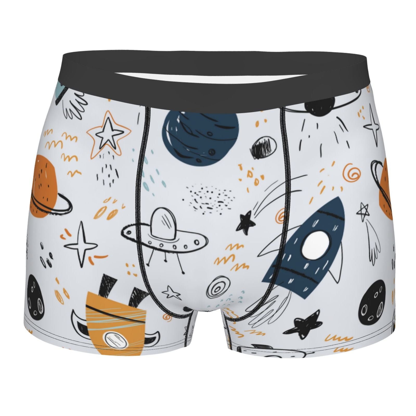 Naloa Cartoon Planets Print Mens Underwear - Boxers for Men, Classic ...