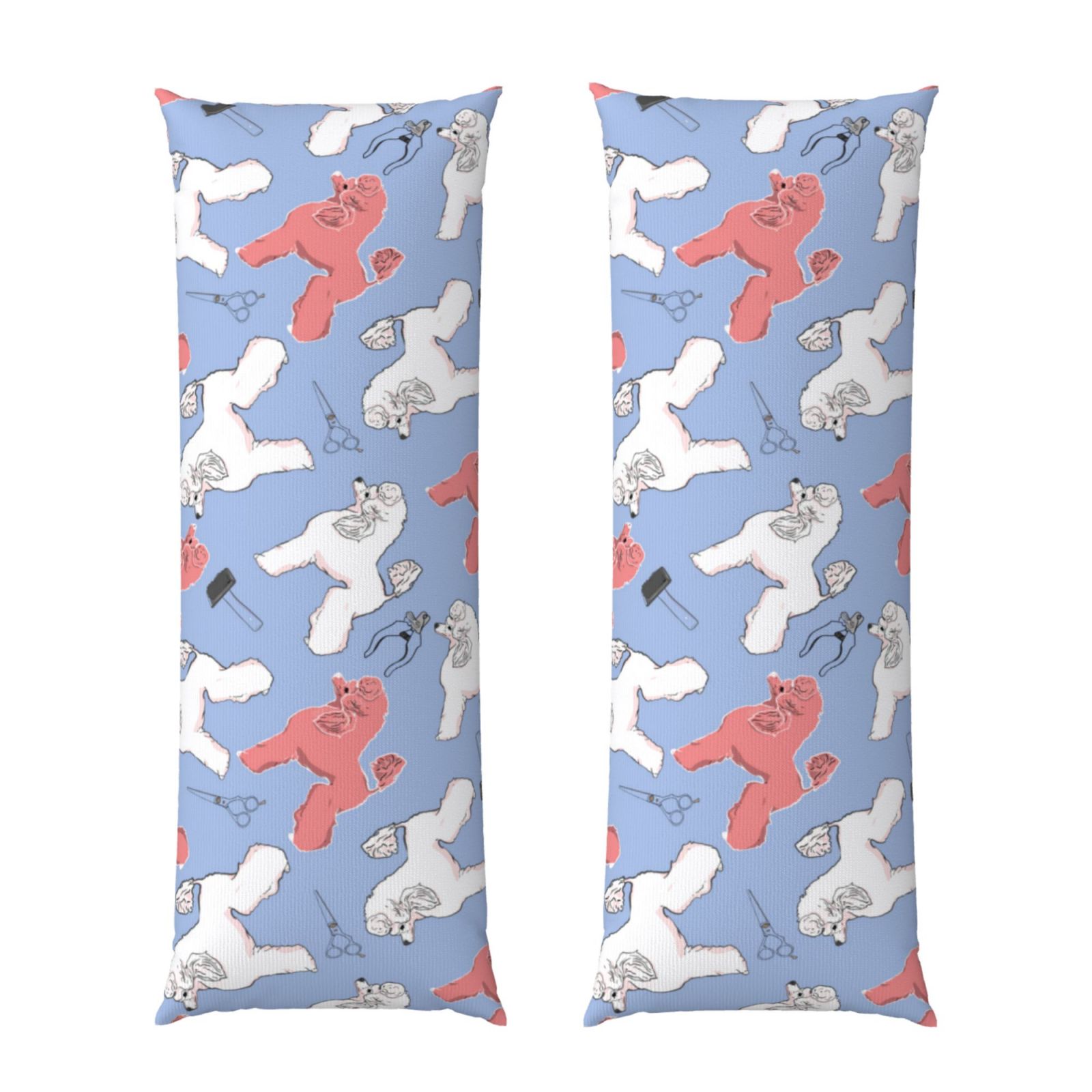 Naloa Cartoon Poodle Dog Super Soft 20x60 Body Pillow Case,Long Side ...