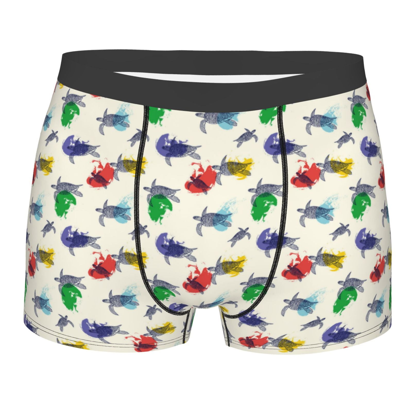 Naloa Cartoon Sea Turtle Print Mens Underwear - Boxers for Men, Classic ...