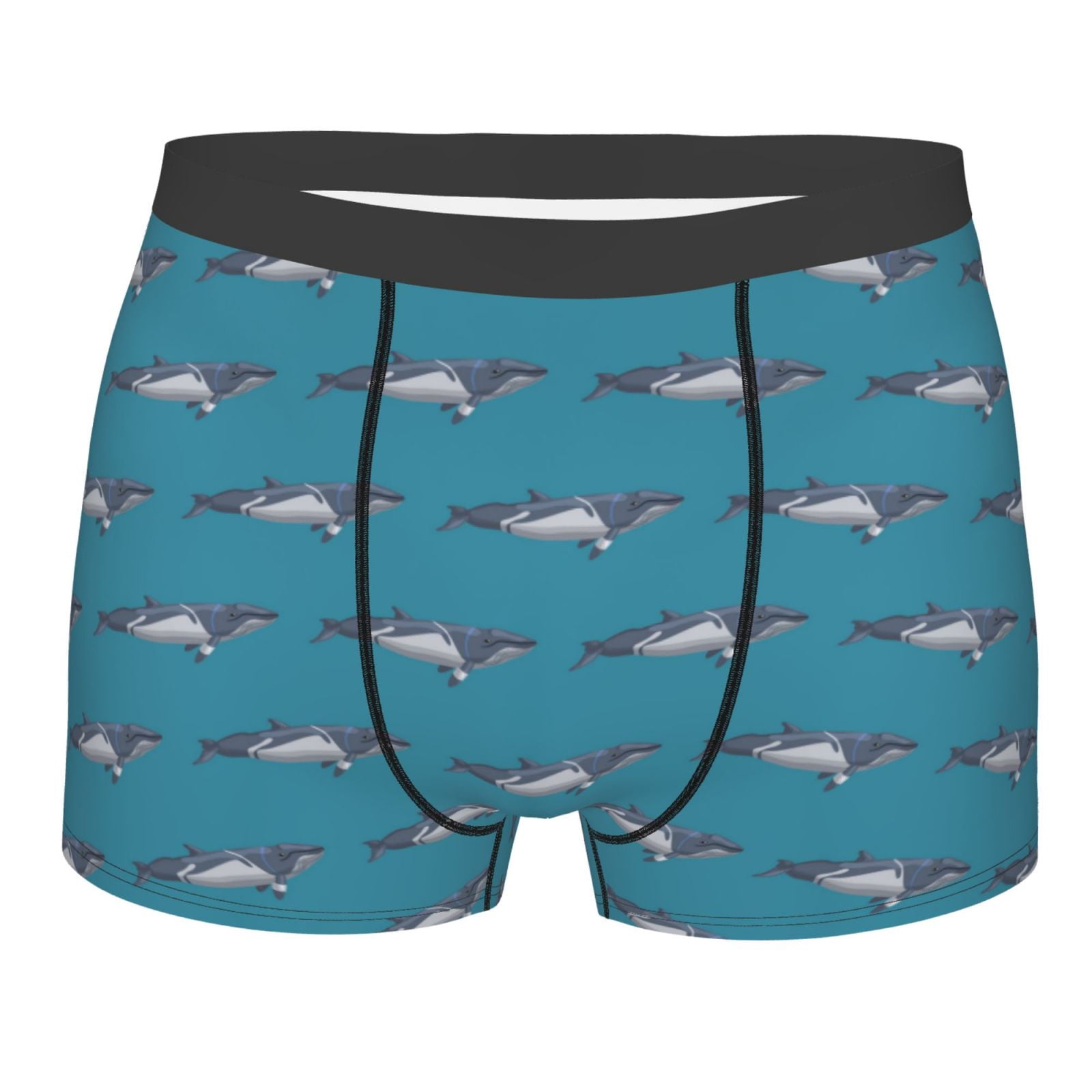 Naloa Cartoon Whale Print Mens Underwear - Boxers for Men, Classic ...
