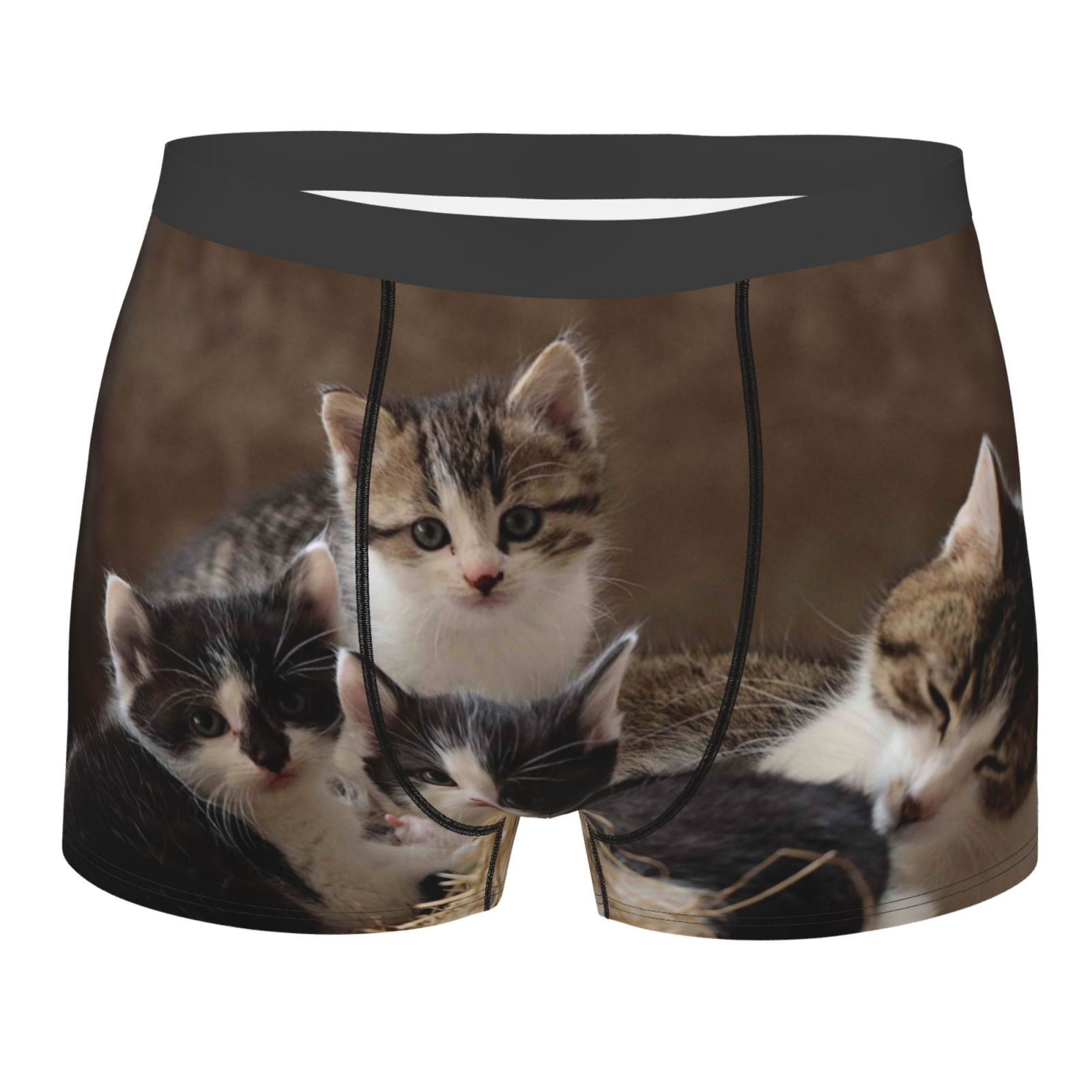 Naloa Cat Family Print Mens Underwear - Boxers for Men, Classic Briefs ...