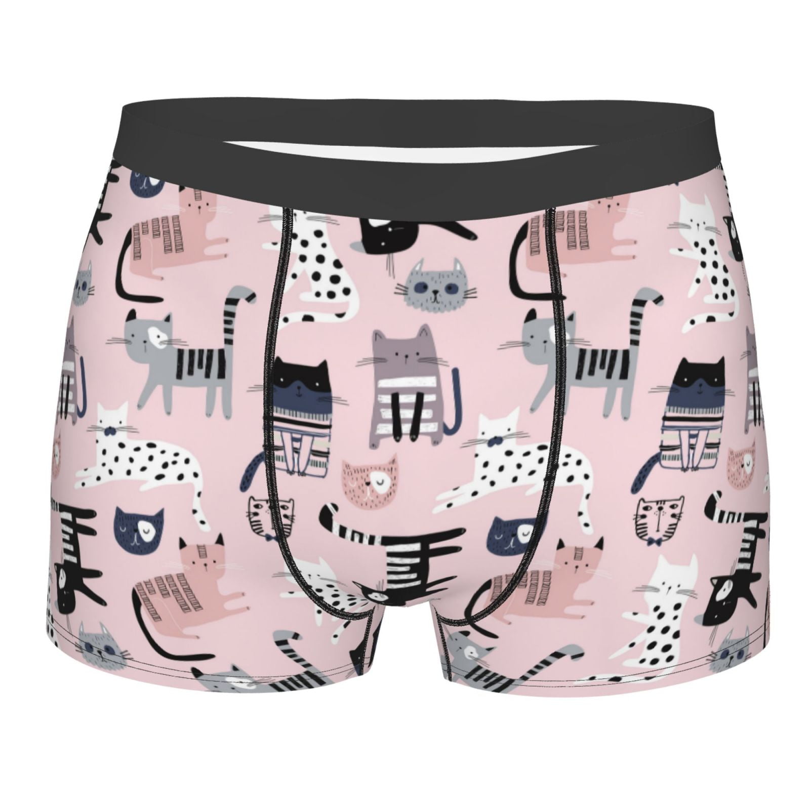 Naloa Cat Print Mens Underwear - Boxers for Men, Classic Briefs for Men ...