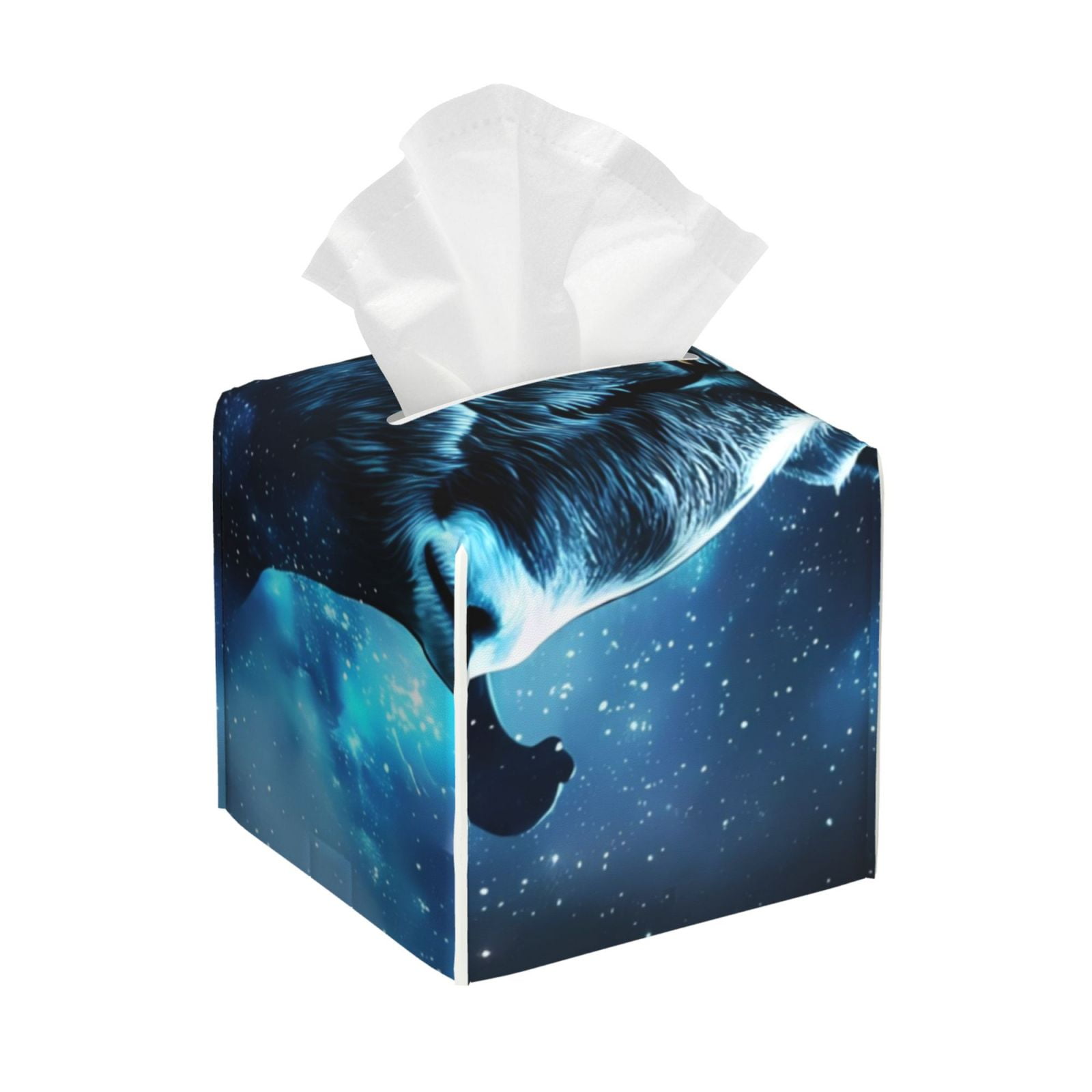 Naloa Celestial Ram Night Sky Tissue Box Cover Leather Tissue Holder ...