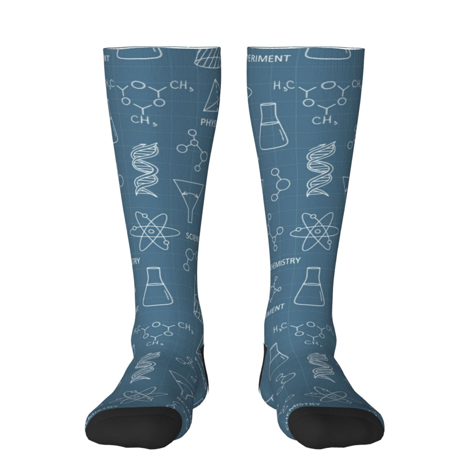 Naloa Chemical Formulas And Objects Thigh High Socks Extra Long ...