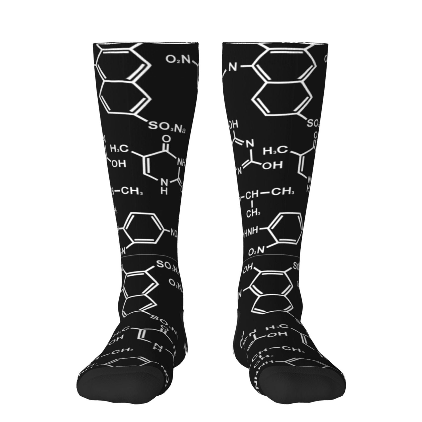 Naloa Chemistry Formulas 1 Thigh High Socks Extra Long Stretchy Sock ...