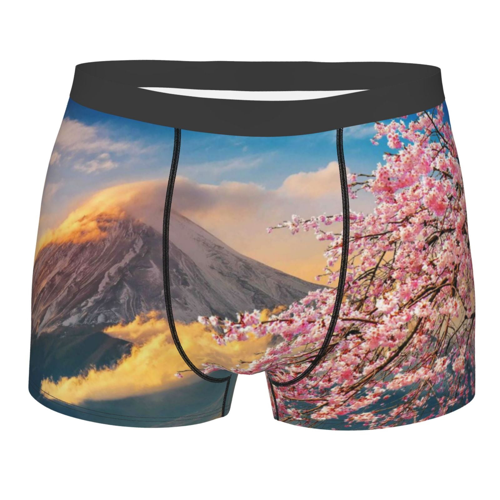 Naloa Cherry Blossoms Print Mens Underwear - Boxers for Men, Classic ...