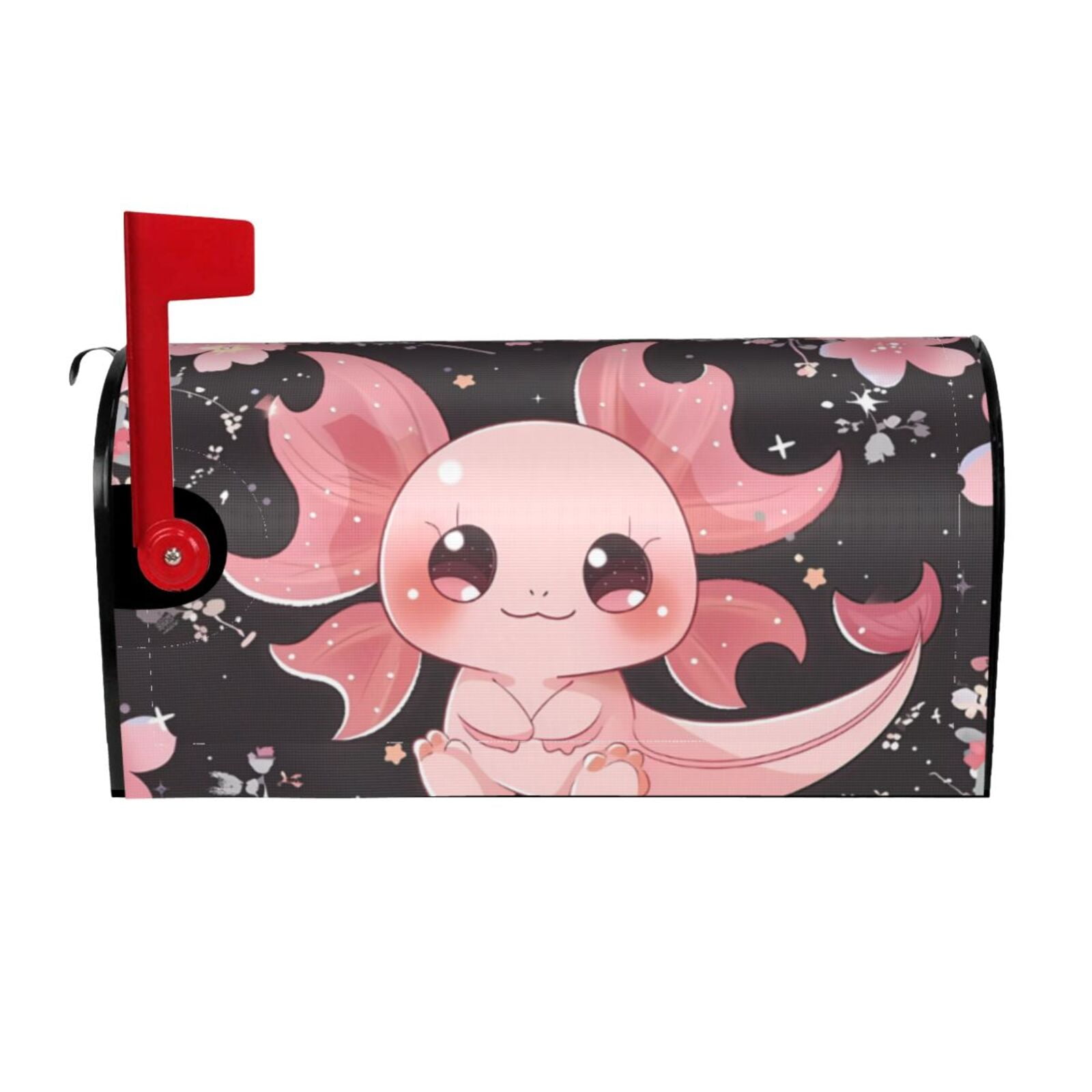 Naloa Chibi Axolotl Sakura Fantasy Mailbox Covers Magnetic Post Box ...