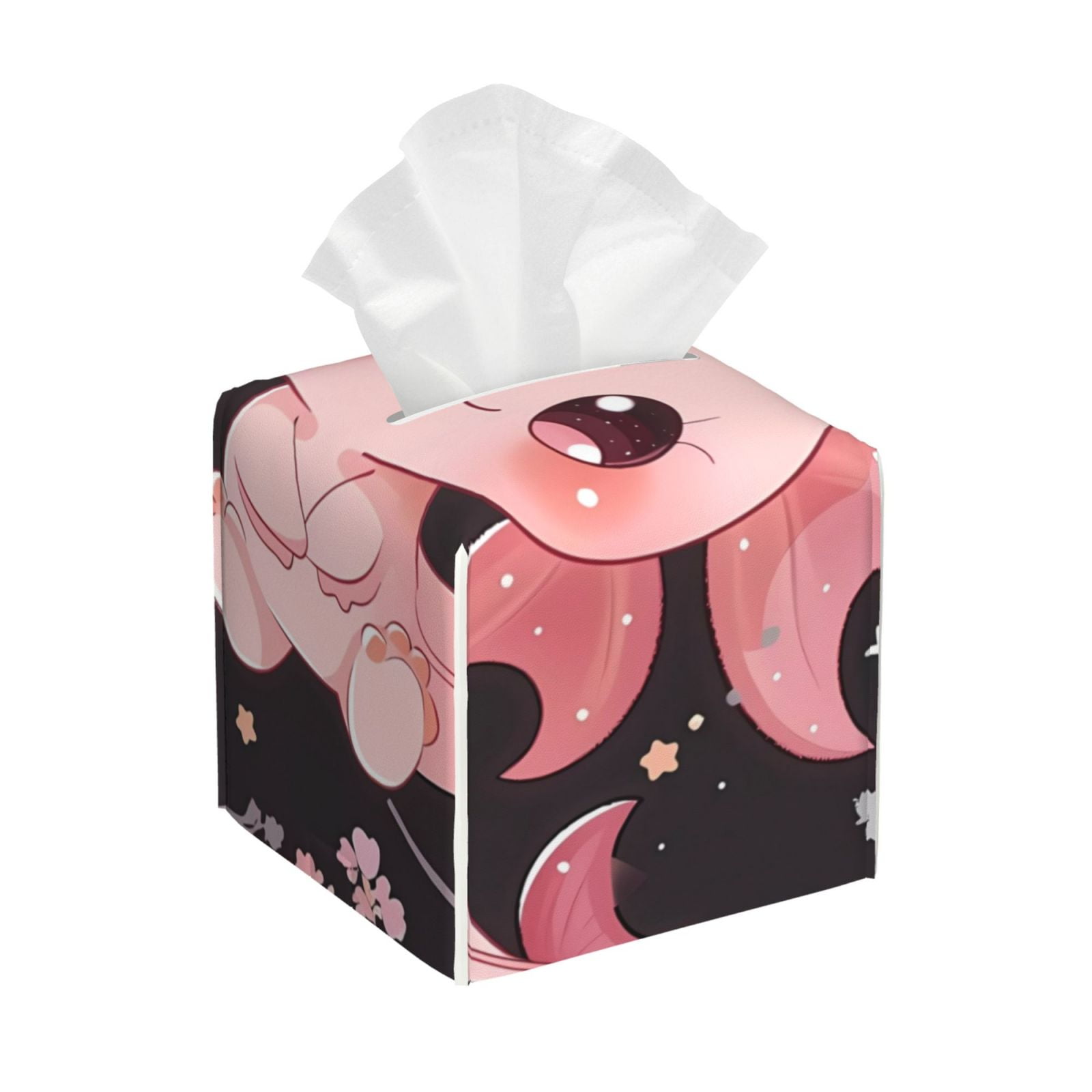 Naloa Chibi Axolotl Sakura Fantasy Tissue Box Cover Leather Tissue ...